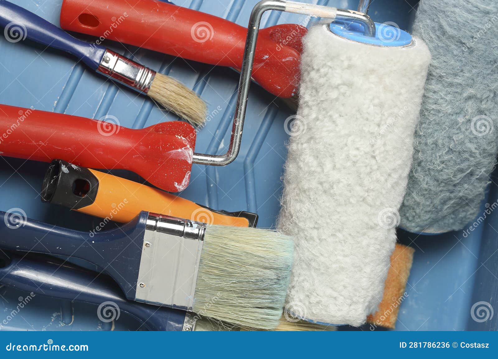 Painting Tools and Equipment Stock Photo - Image of repair, rollers ...
