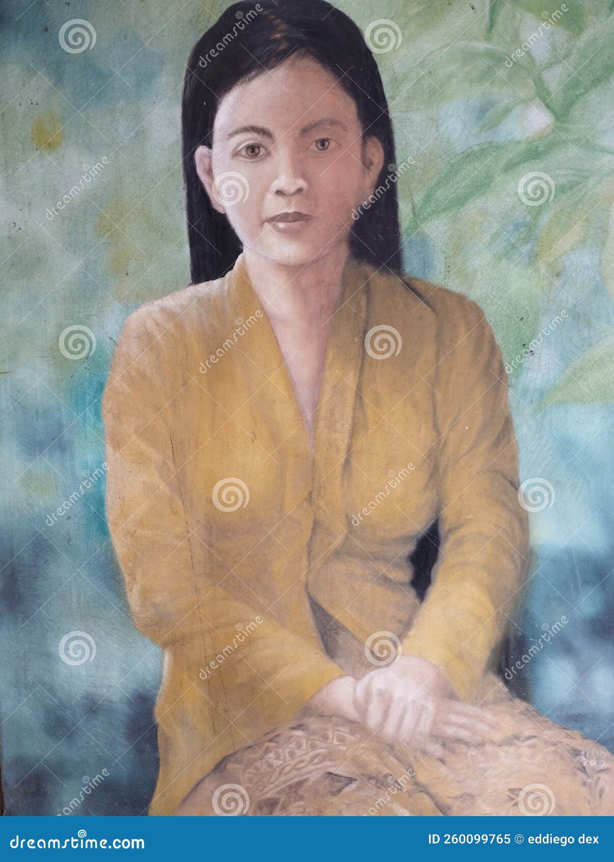Painting of a Young Widow Sitting Alone Stock Image - Image of alone ...