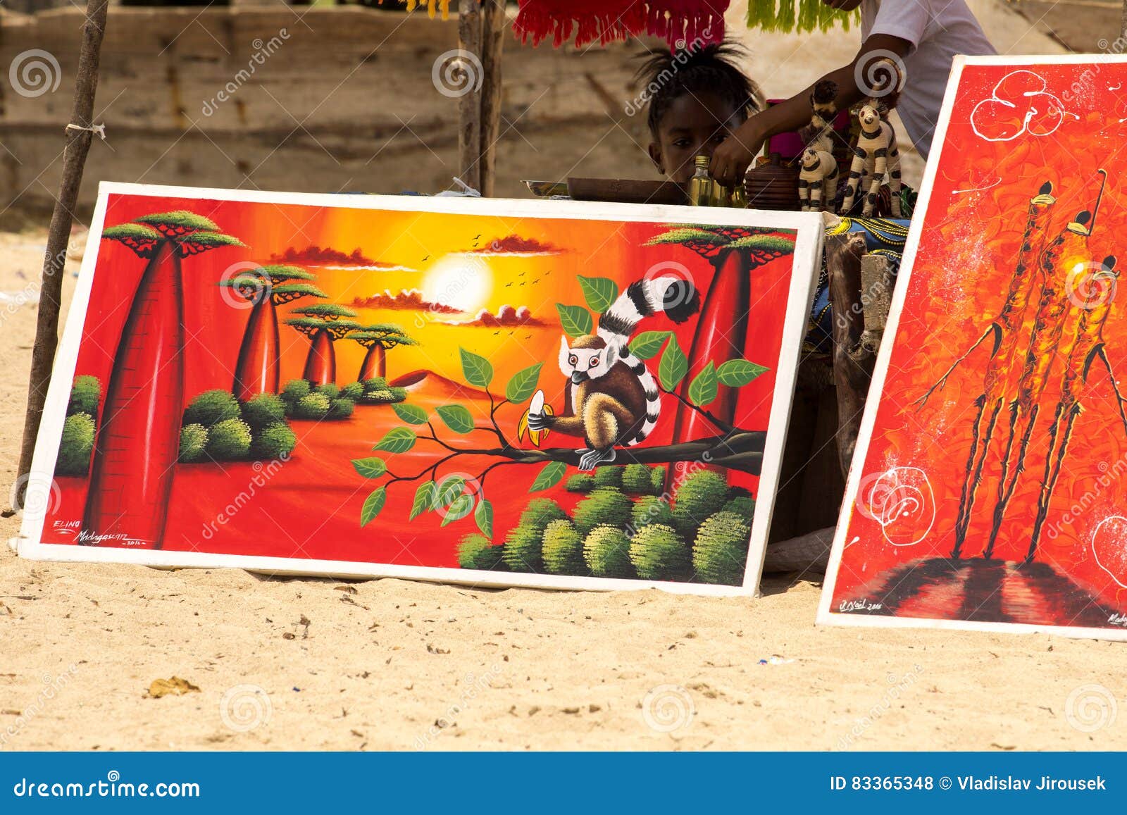 Paintings by Folk Artists, Nosy Be, Madagascar Editorial Stock Photo ...
