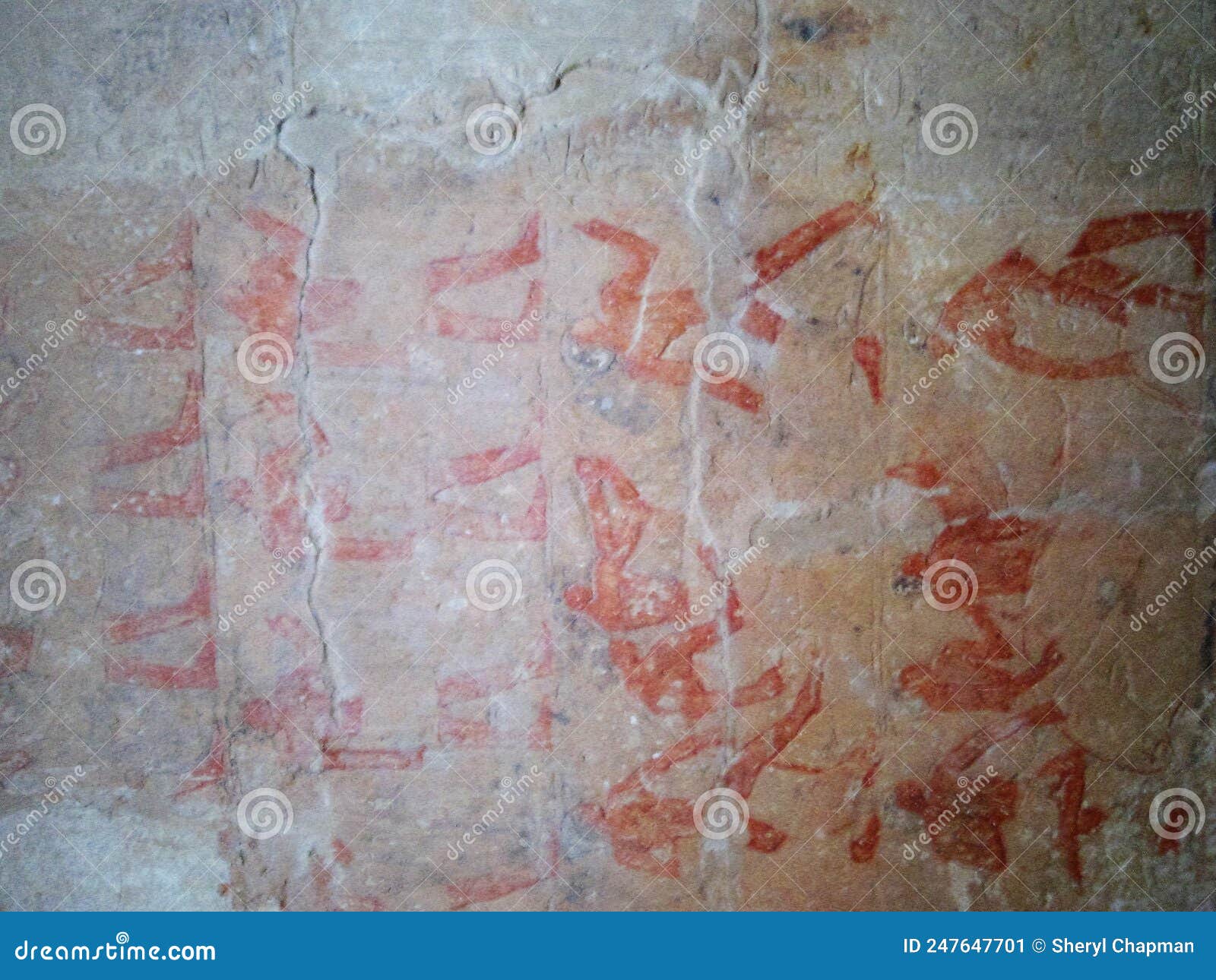 Paintings Inside the Step Pyramid of Pharaoh Djoser Editorial Photo ...