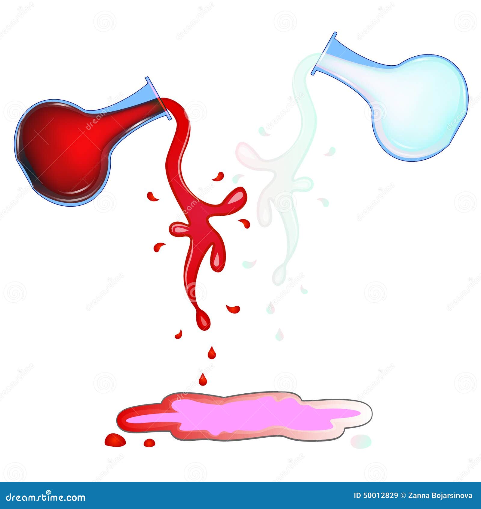 Paints mixing. stock vector. Illustration of combining - 50012829