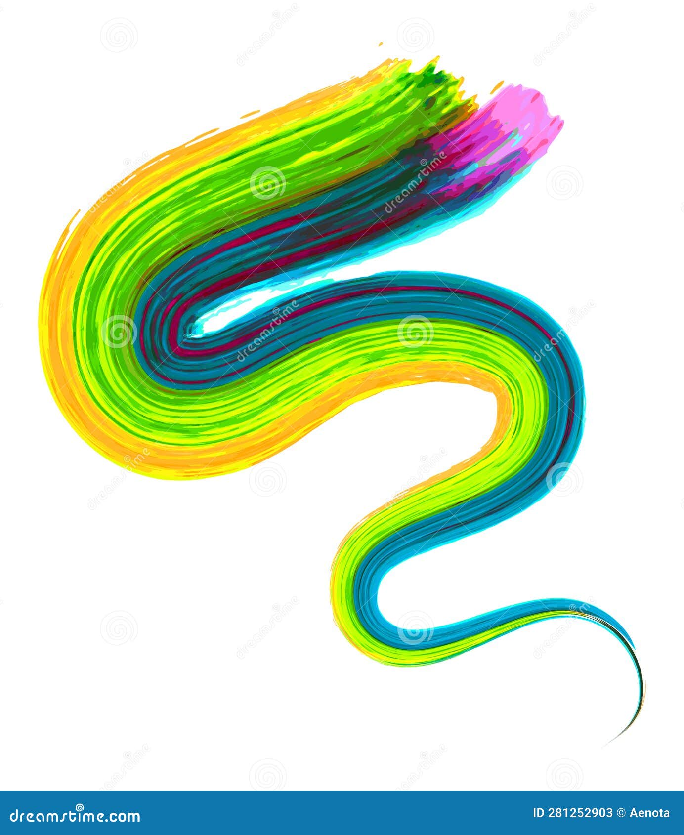 Paints Smear for Design Project - Vector Illustration Stock Vector ...