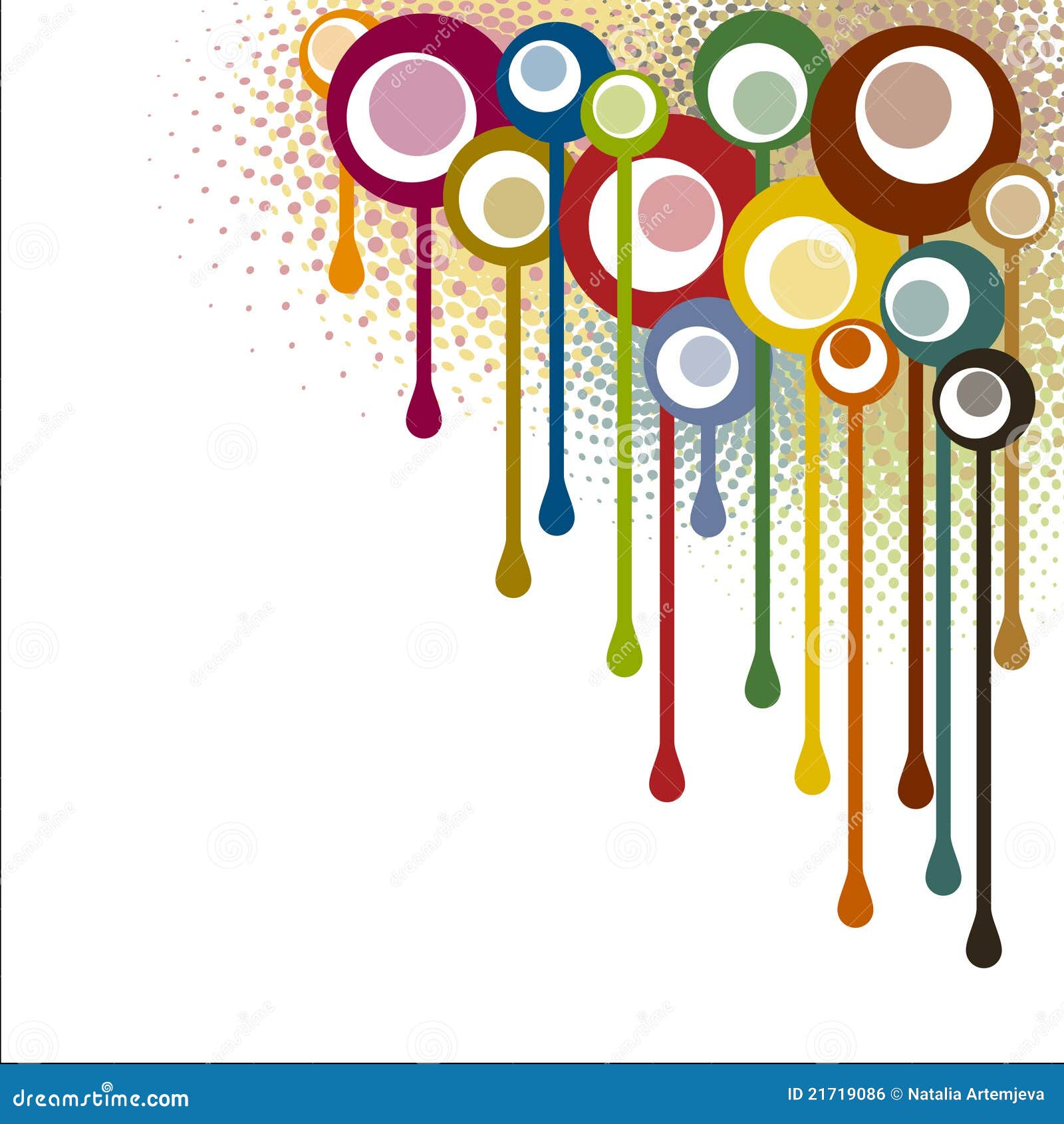Paints Spots Abstract Corner Stock Vector - Illustration of lines ...