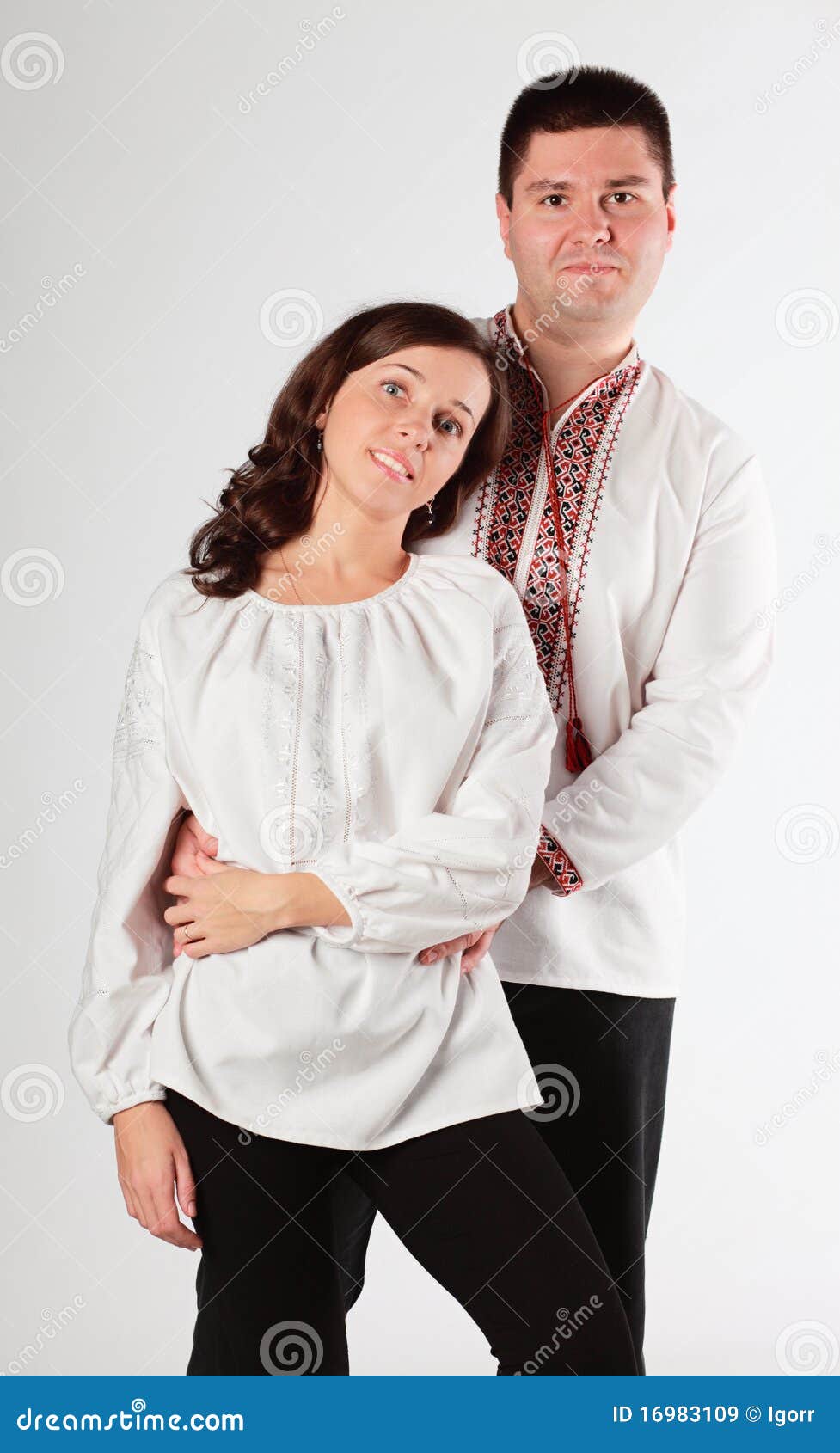 Pair stock image. Image of cheerful, smile, clothing - 16983109