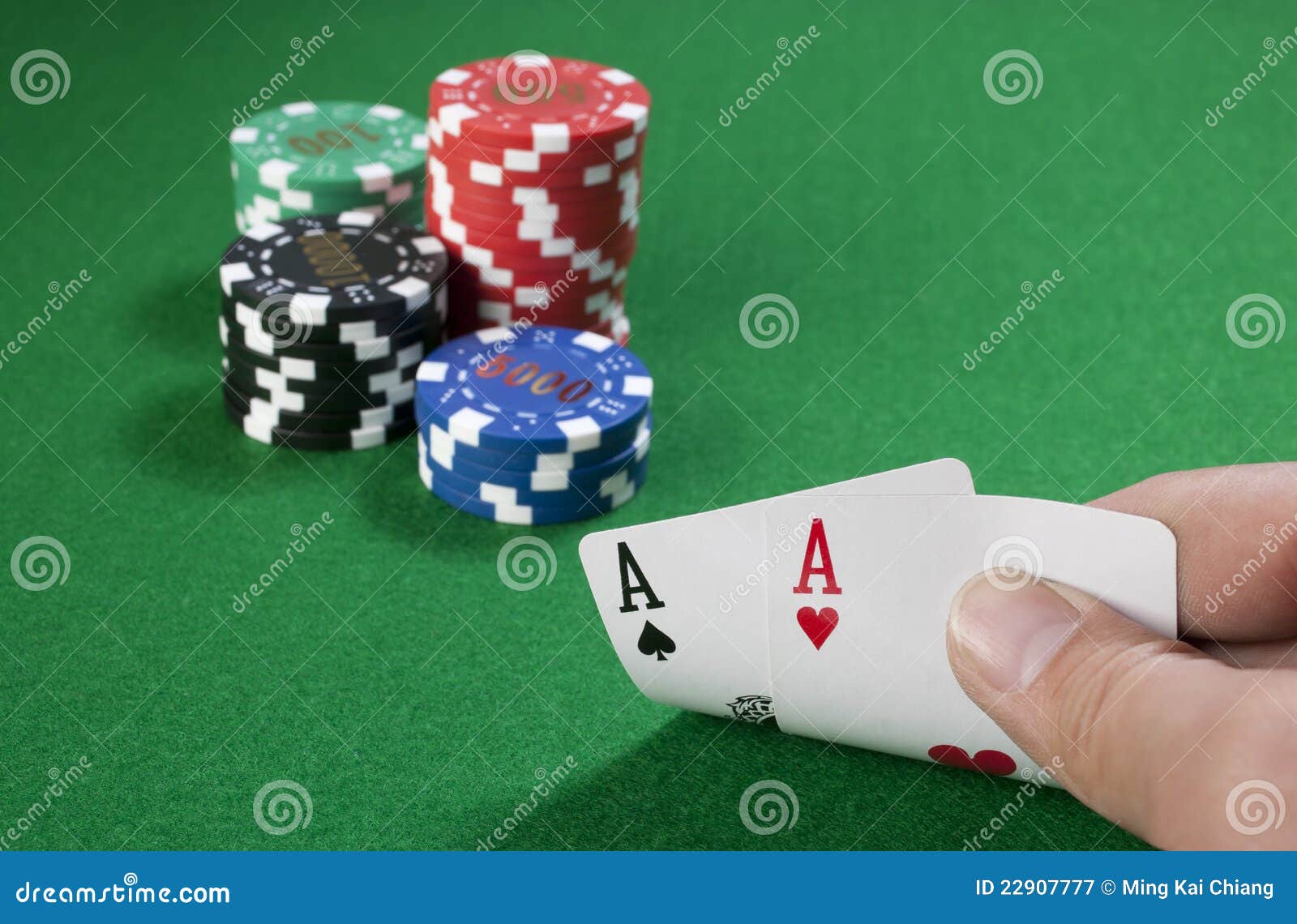 Pair of Aces stock image. Image of human, hand, poker - 22907777