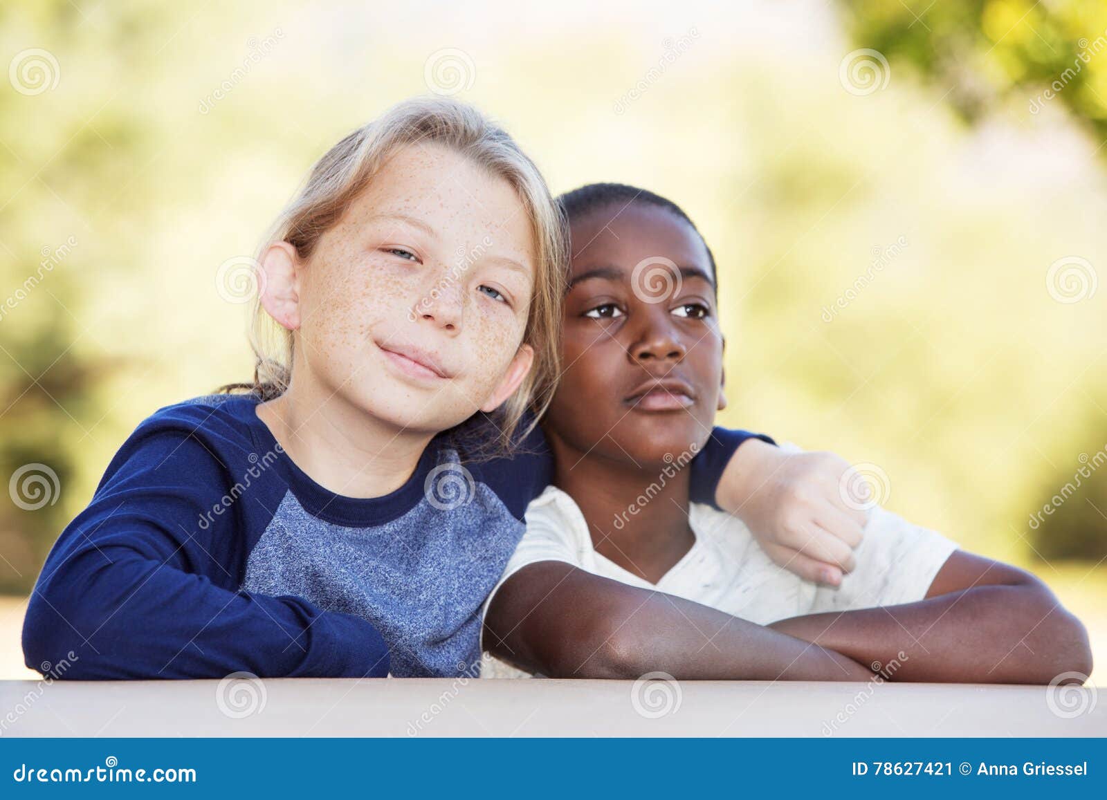 Pair of Adopted Brothers Together Stock Image - Image of grinning ...