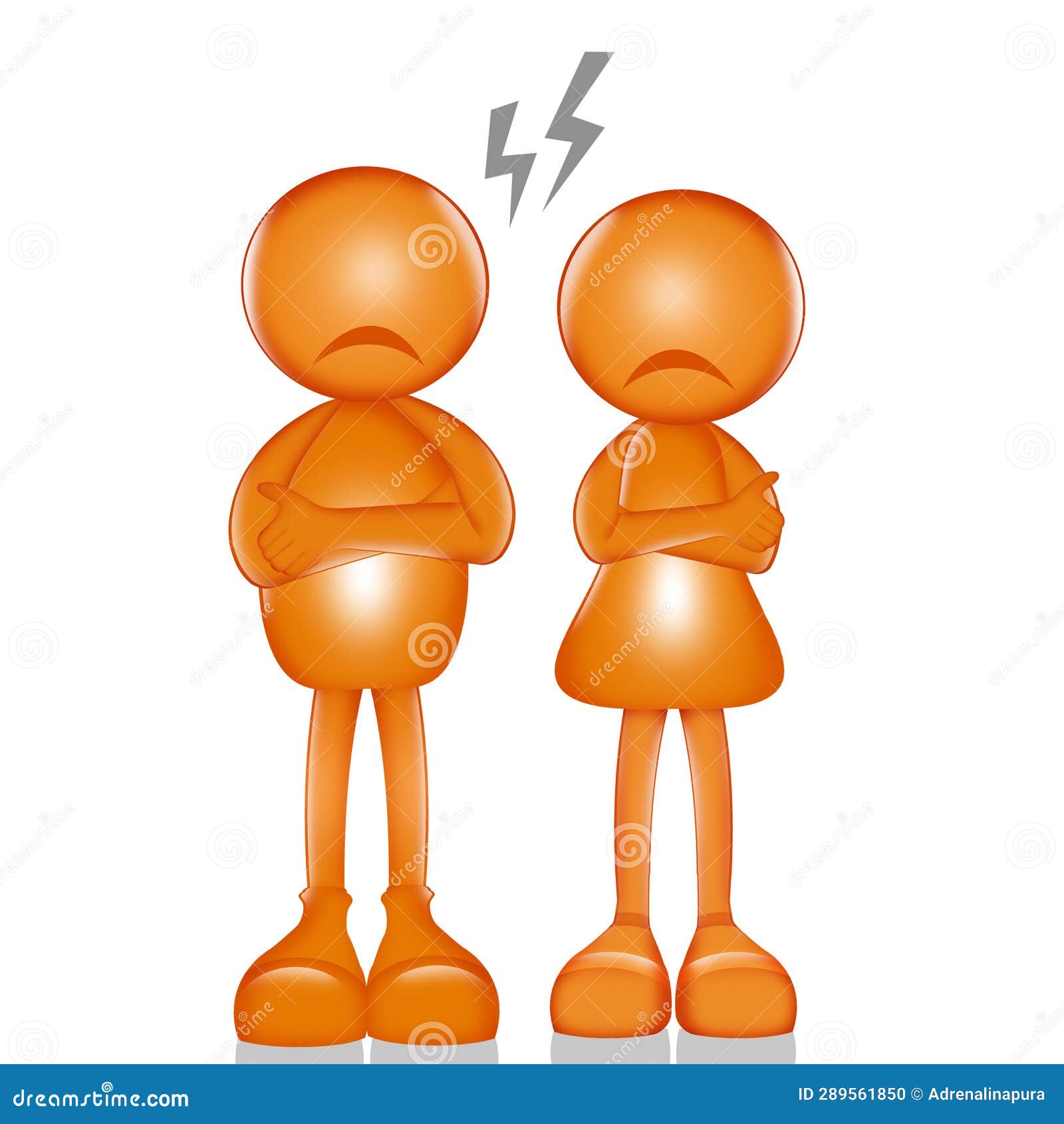 Angry Stick Figure With Mobile Device Vector Illustration ...