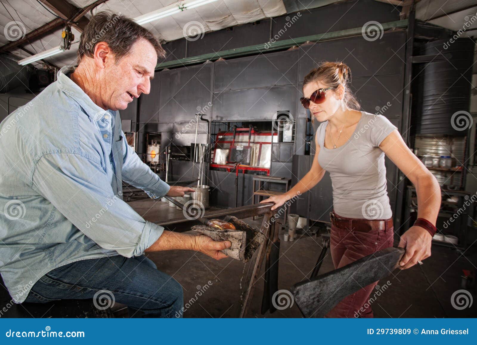 People Forming Glass Objects Stock Image - Image of glass, dripping ...