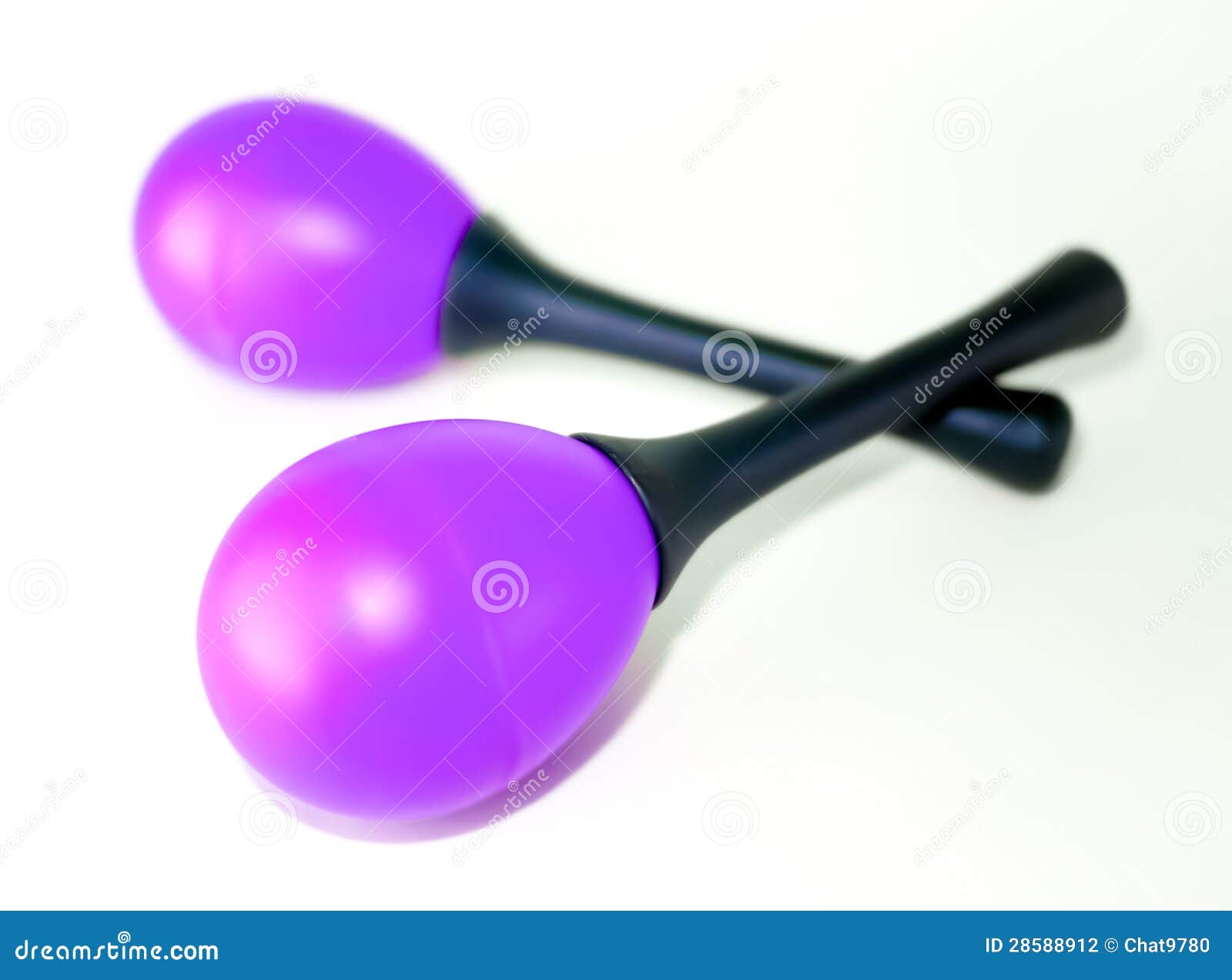 Pair of baby maracas stock photo. Image of baby, purple - 28588912