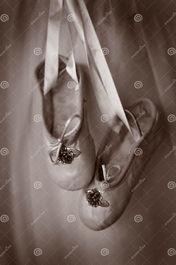 A pair of ballet slippers stock photo. Image of dances - 4369878