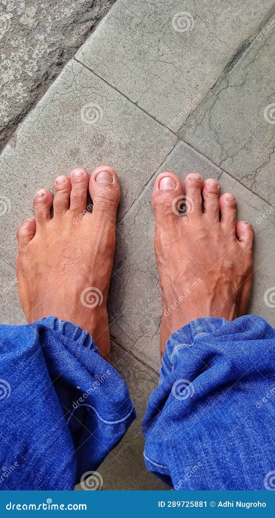 A Pair of Bare Feet on the Floor of the House Stock Image - Image of ...