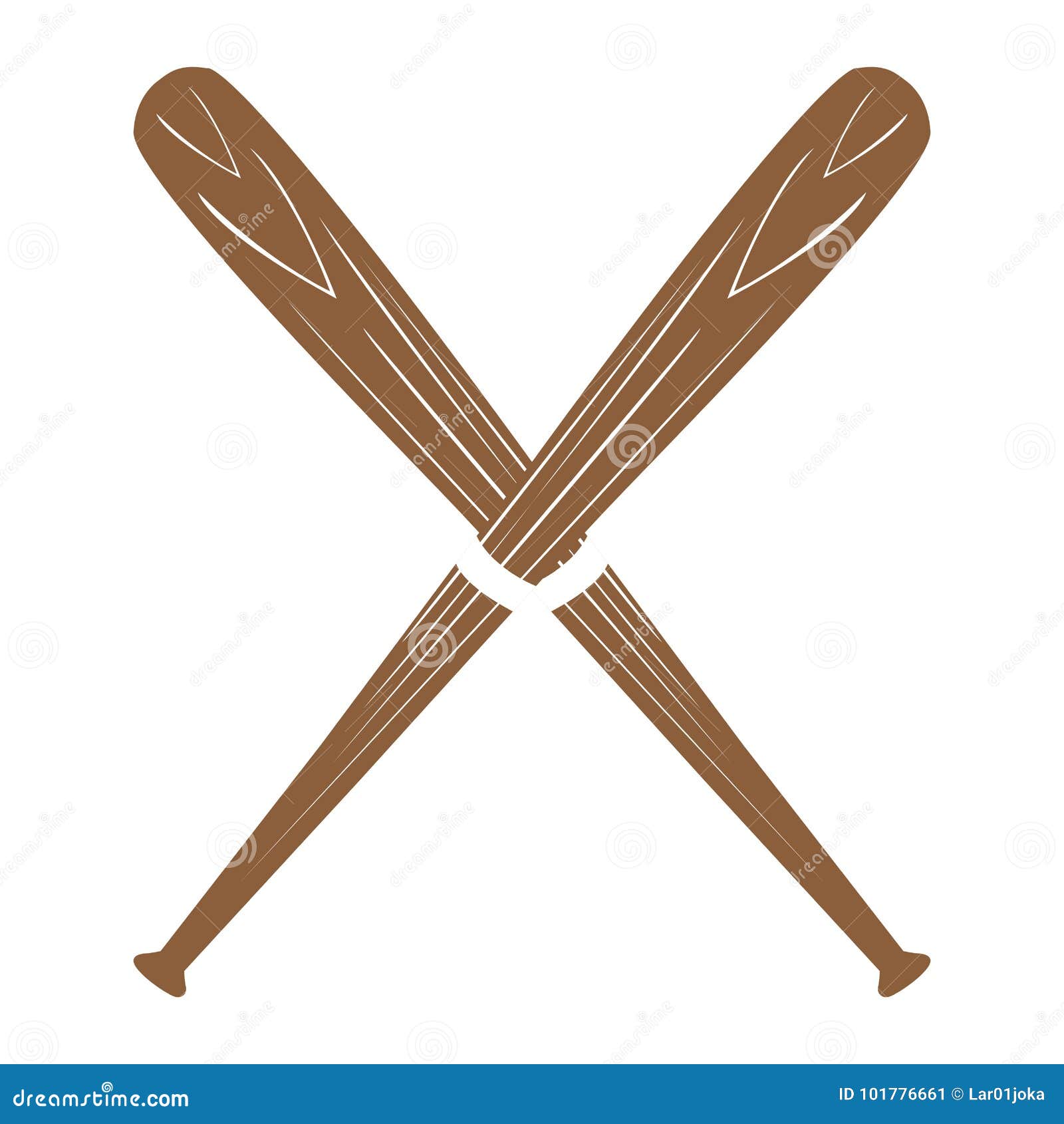 Pair of baseball bats stock vector. Illustration of sport - 101776661