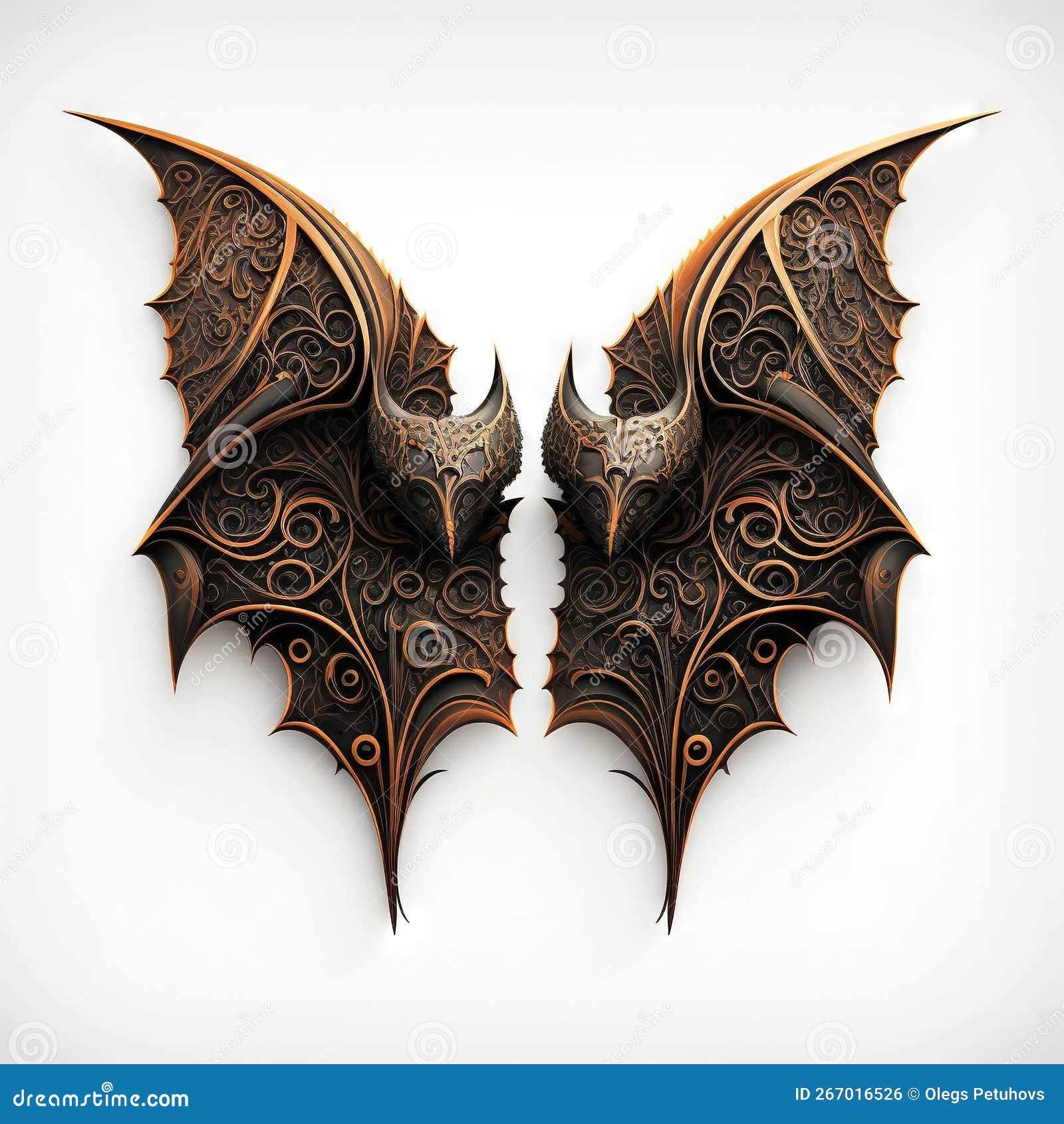 A Pair of Bats with Intricate Designs on Them are Facing Each Other in ...
