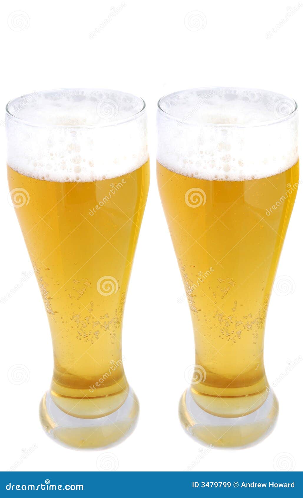 Pair Of Beer Pints Picture. Image: 3479799