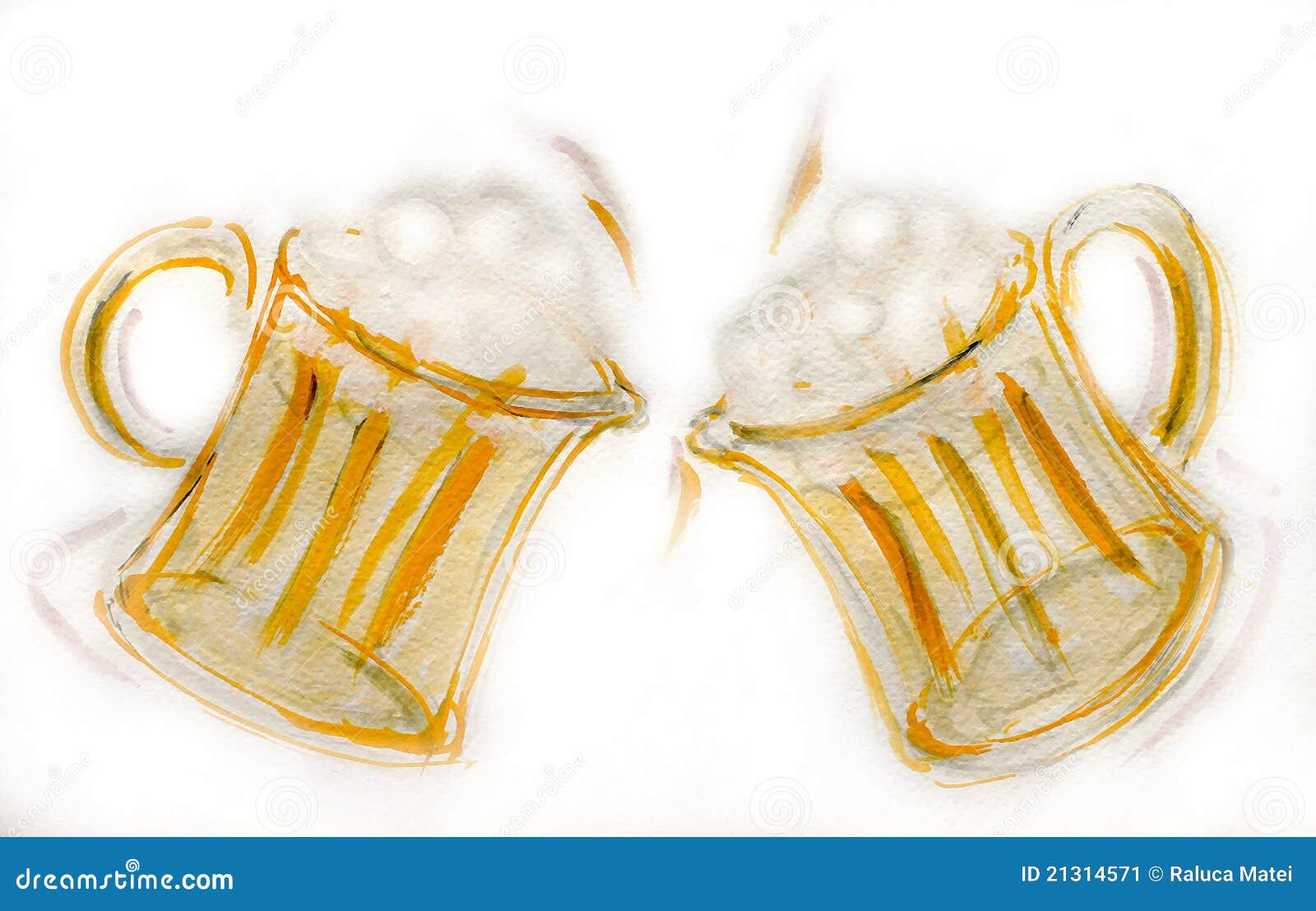 Two Beers Cartoon Vector | CartoonDealer.com #84136359