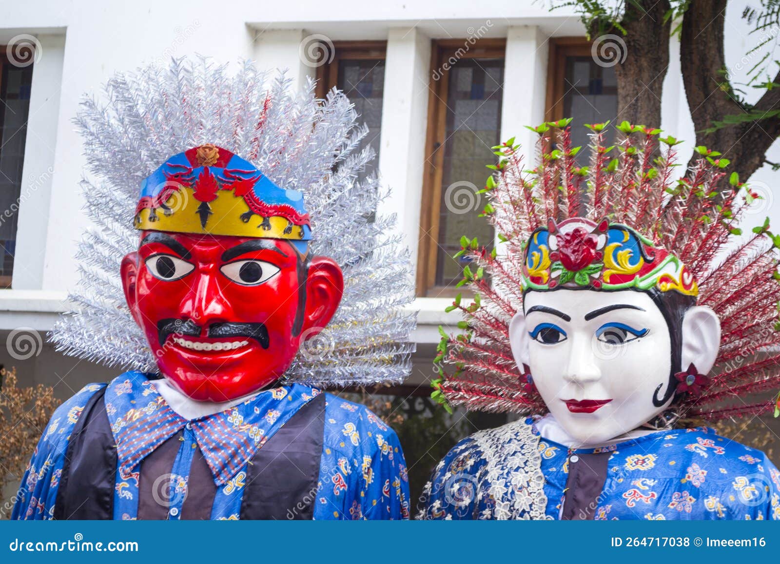 A Pair of Betawi Ondel Ondel Puppets Editorial Stock Photo - Image of ...