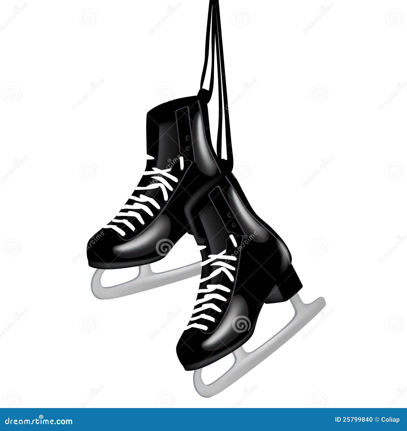 Pair Of Black Ice Skates Pair Of Black Ice Skates
