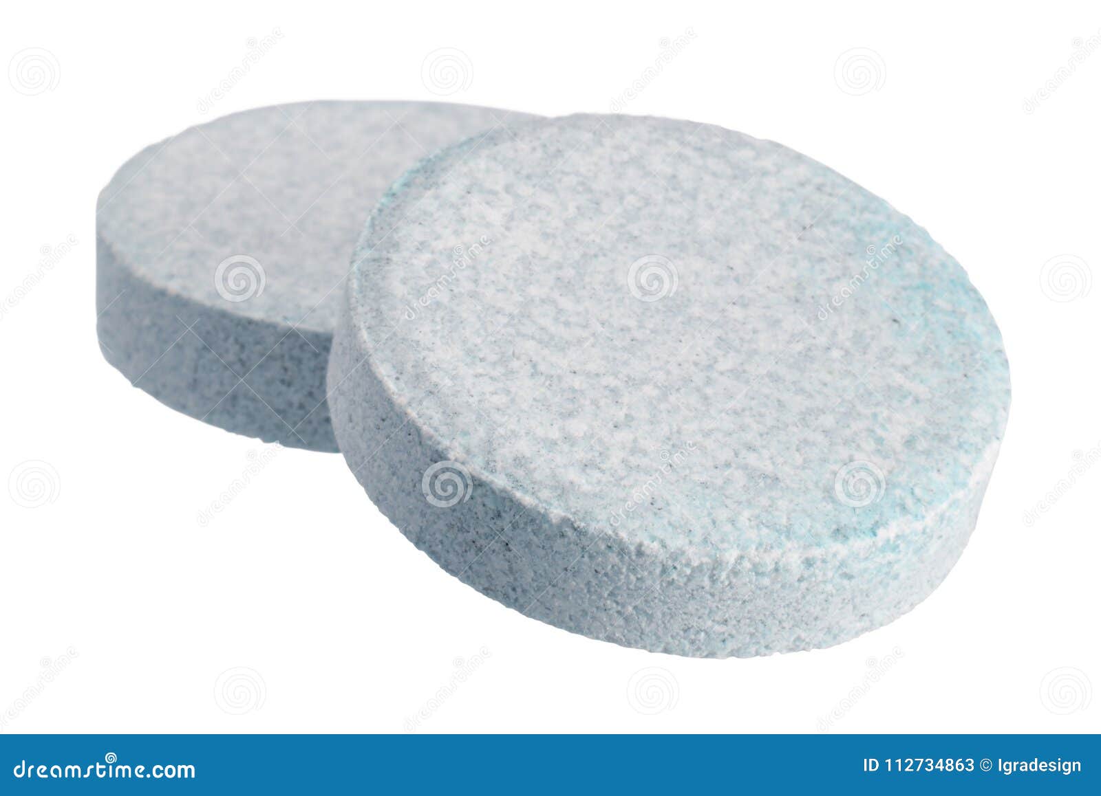 Fizzy Tablets Closed Up Isolated on White Stock Image - Image of tablet ...