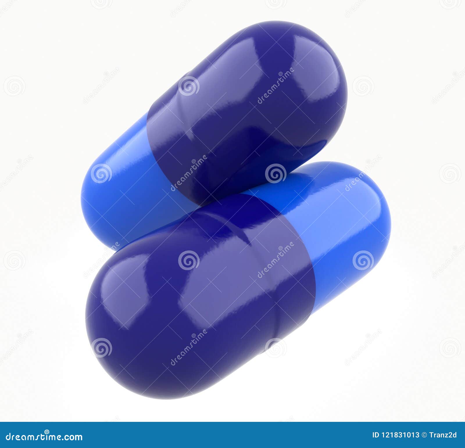 Pair of Blue Pills Up Close Stock Illustration - Illustration of dose ...