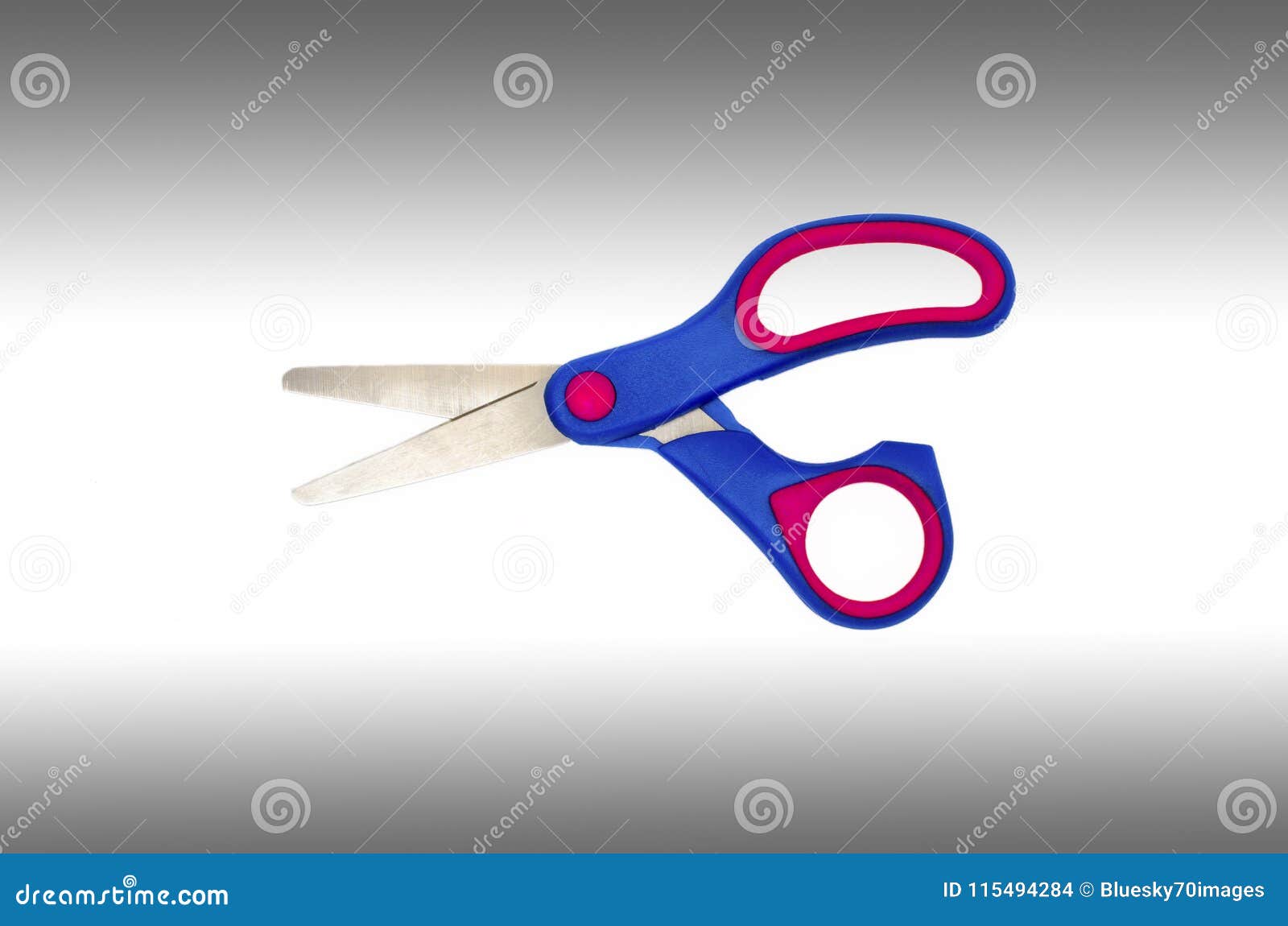 School Scissors open stock photo. Image of handle, metal - 115494284