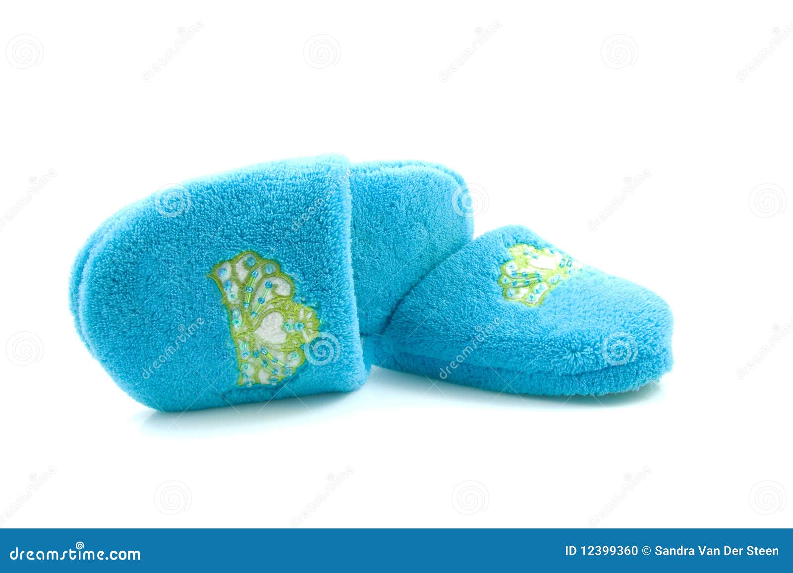Blue Slippers Royalty-Free Stock Photography | CartoonDealer.com #7660487