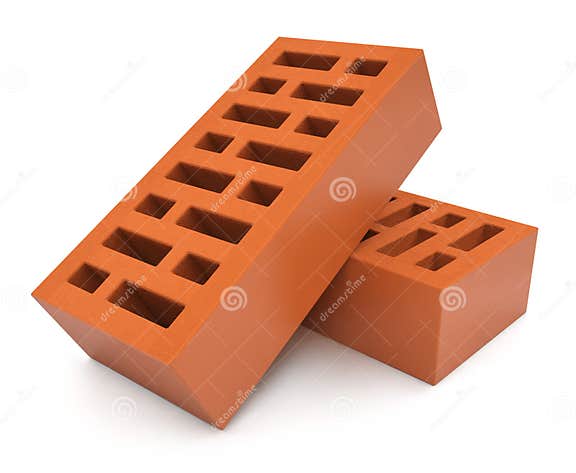 Pair of bricks stock illustration. Illustration of pair - 25066207