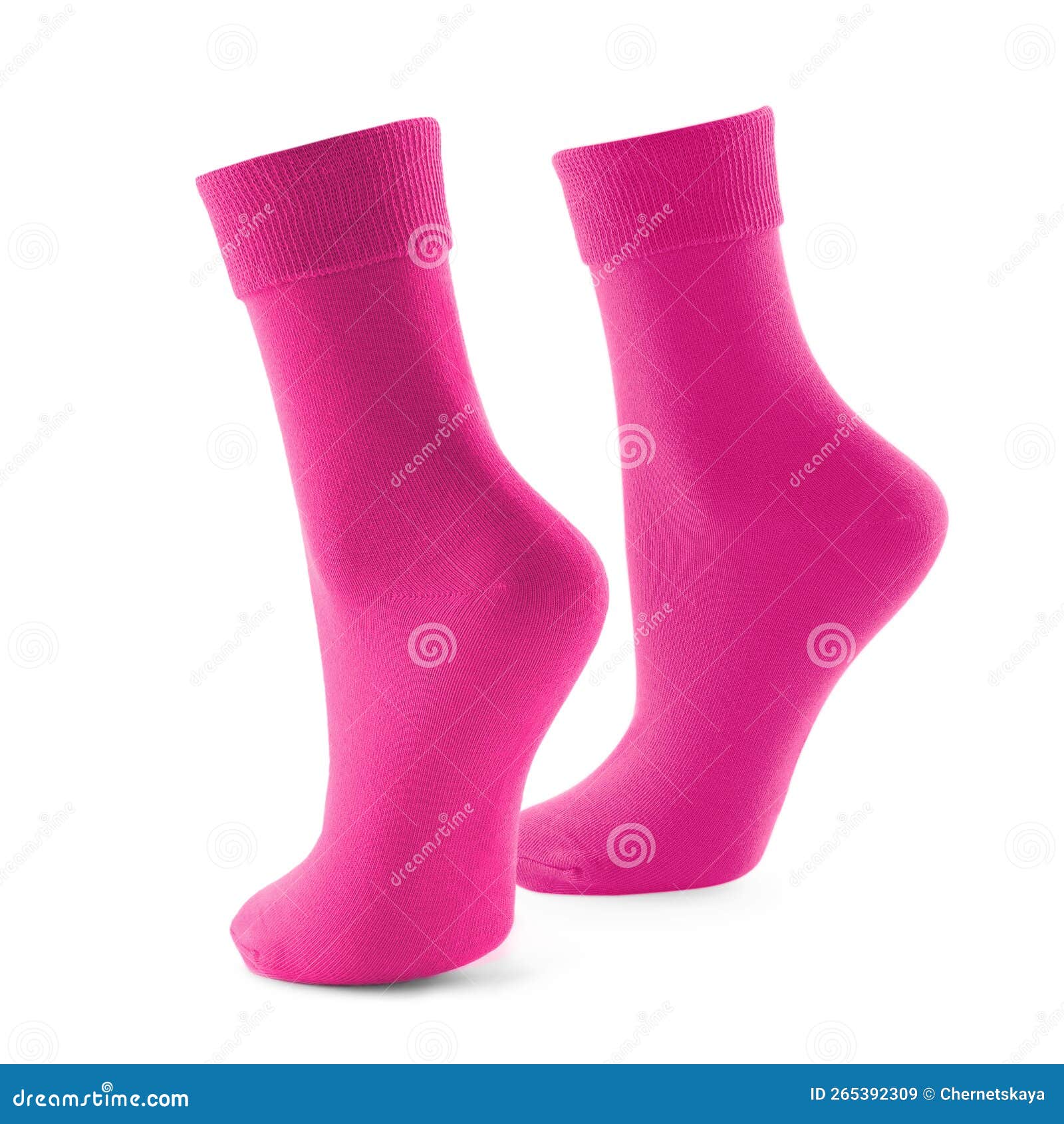 Pair Of Bright Pink Socks Isolated On White Stock Image Image Of Sale