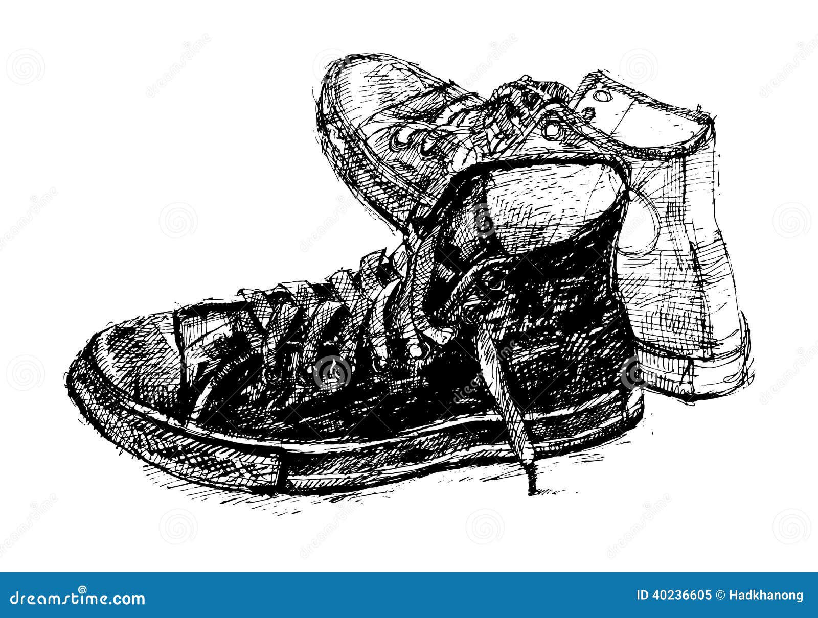Pair of casual shoe stock vector. Illustration of informal - 40236605