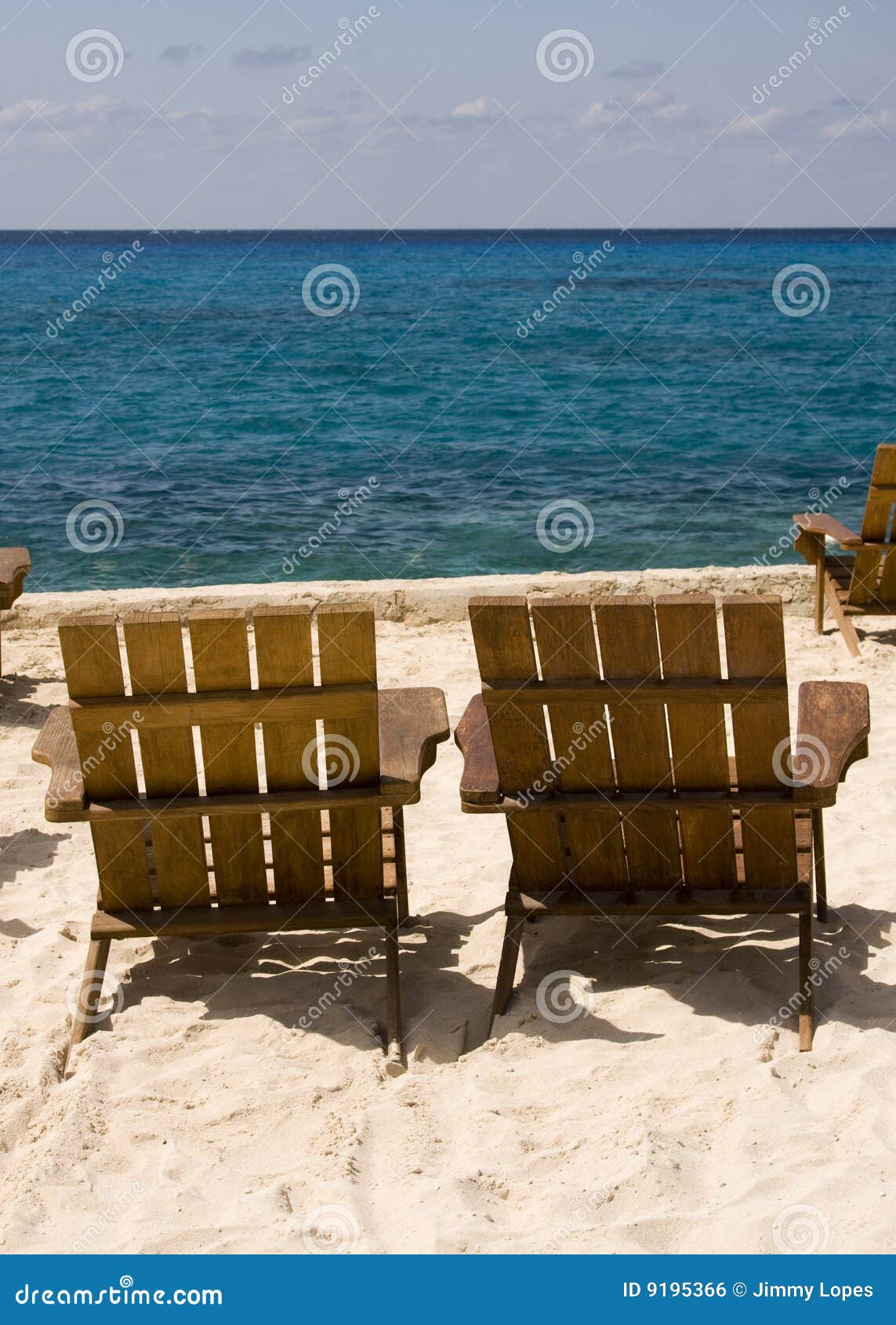 Pair of Chairs on Beach Resort Stock Photo - Image of chairs, sand: 9195366