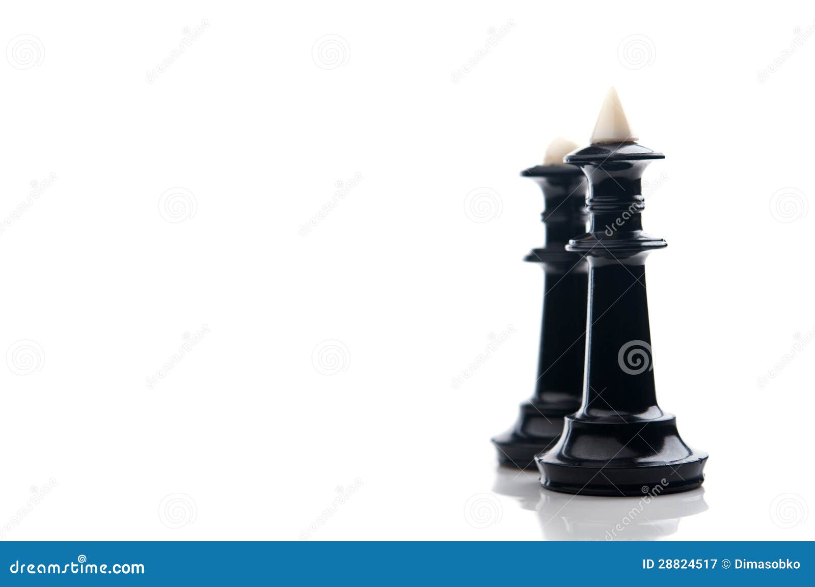 Pair chess pieces stock image. Image of fight, concept - 28824517