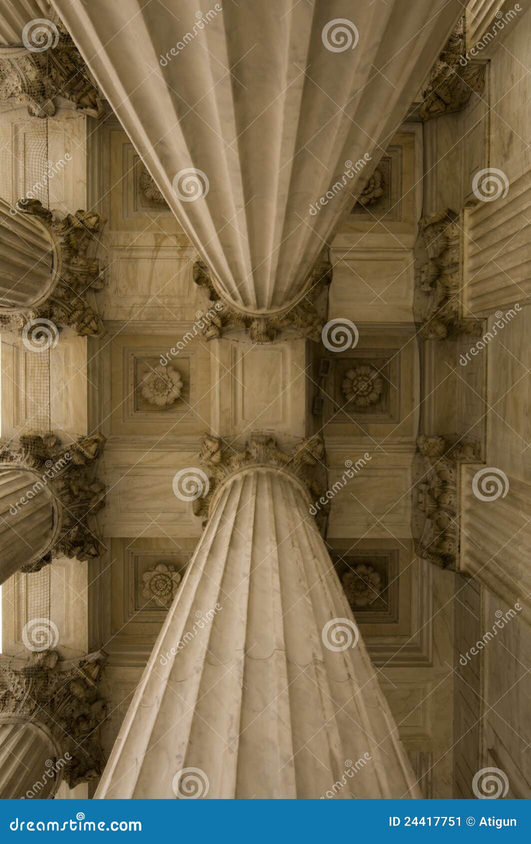 A pair of column stock image. Image of building, columbia - 24417751