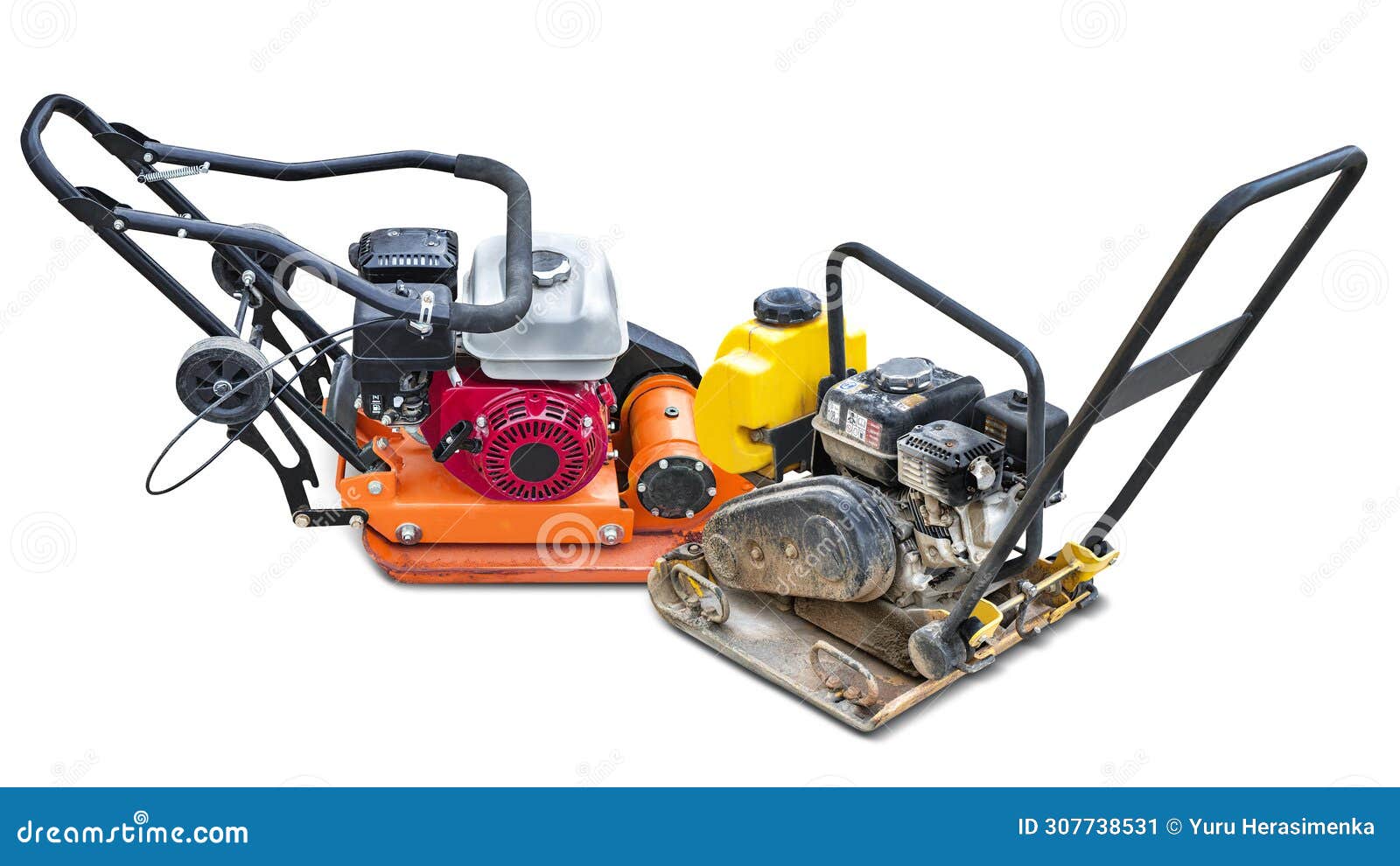 A Pair of Compacting Machines Designed for Soil Compaction, Positioned ...