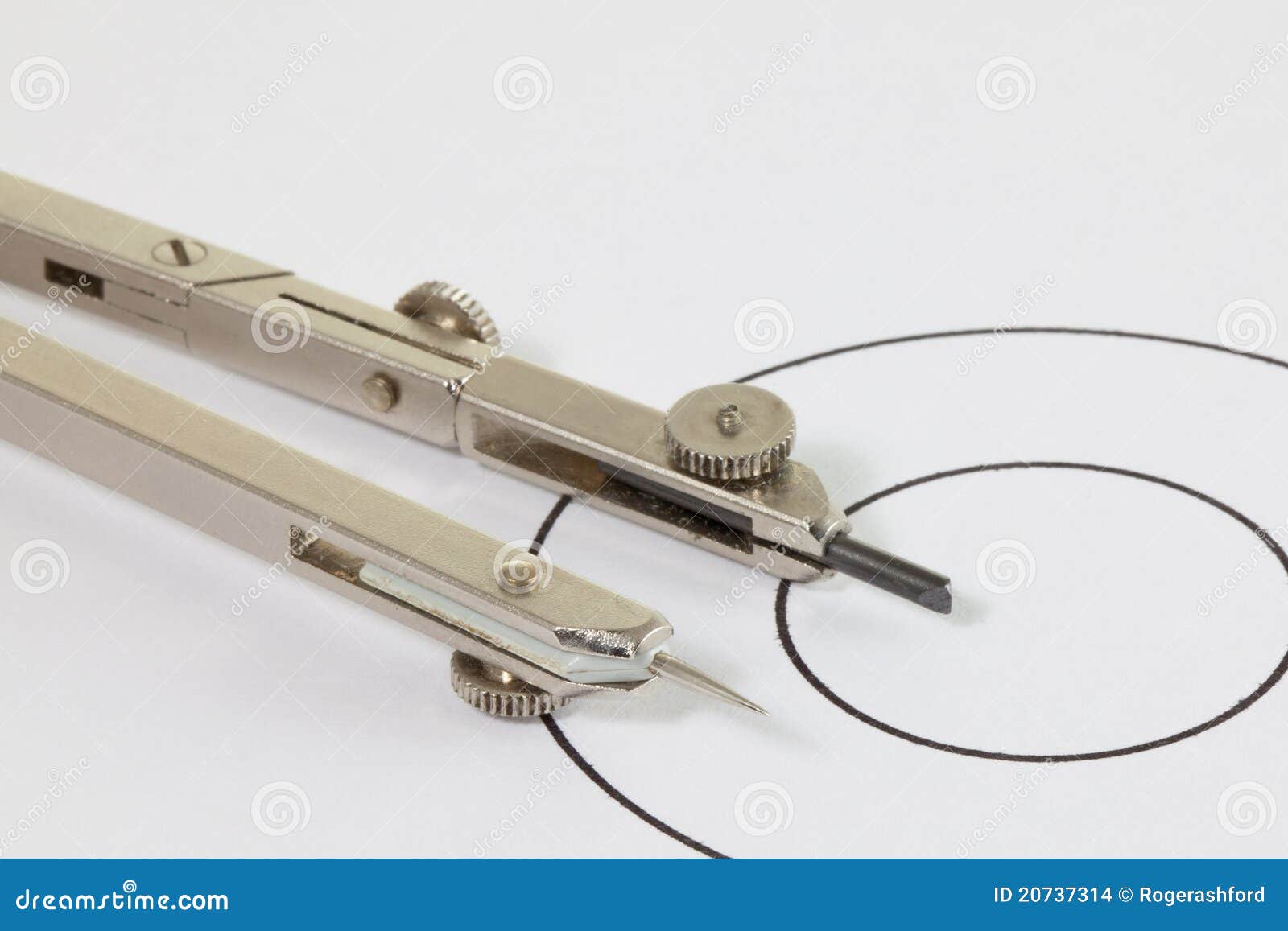 Pair of Compasses stock photo. Image of draw, pair, metal - 20737314