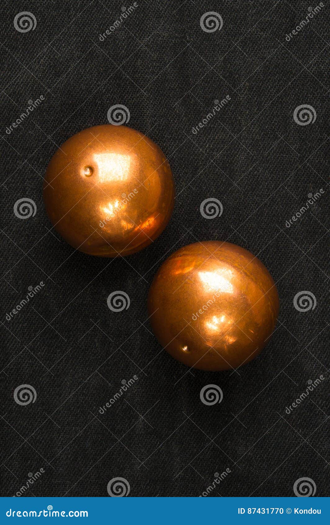 Pair of Copper Chinese Balls Baoding Stock Photo - Image of relax ...