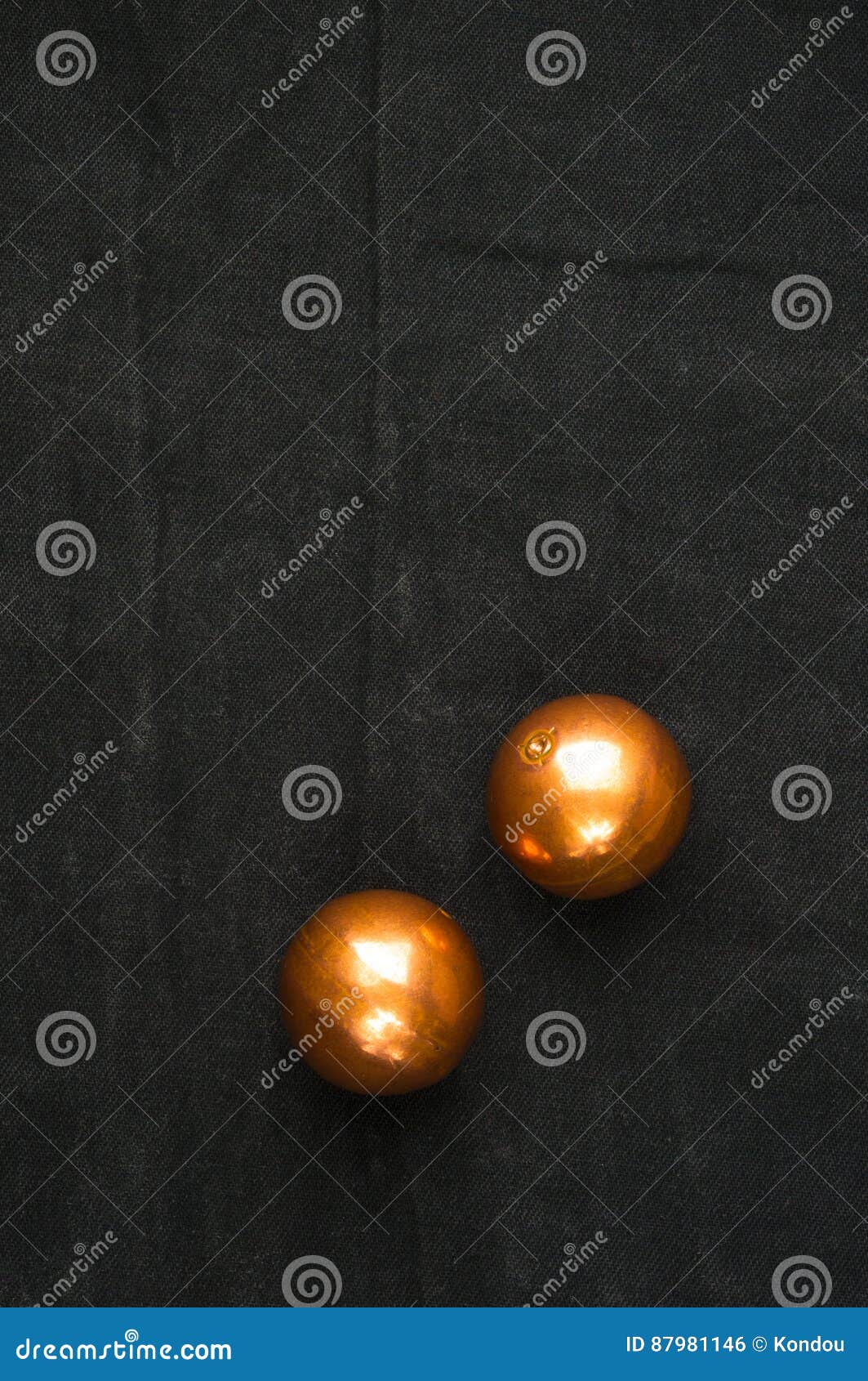 Pair of Copper Chinese Balls Baoding Stock Photo - Image of dexterity ...