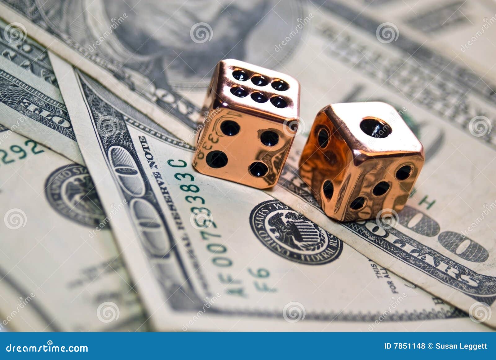 Pair of Copper Dice on Money Stock Photo - Image of bills, abstract ... Pair of Copper Dice on Money Stock Photo - Image of bills, abstract ...