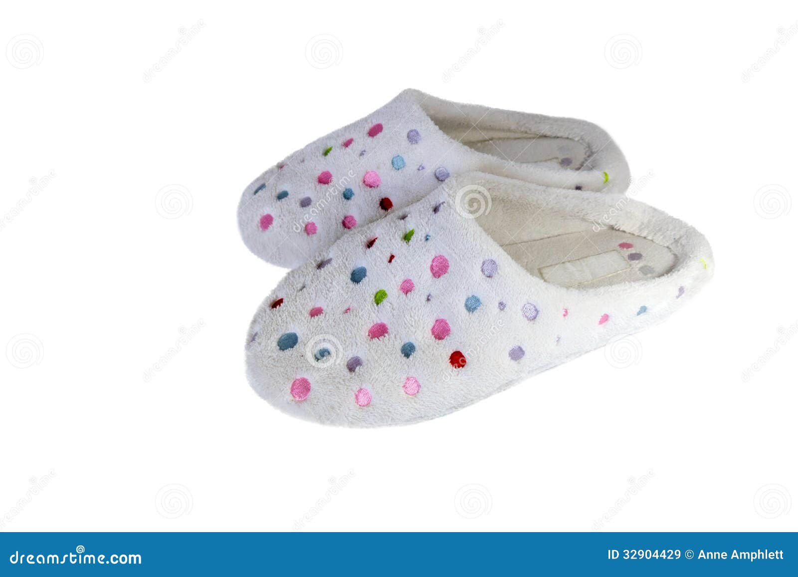 Pair of cosy slippers stock image. Image of dirty, colorful - 32904429