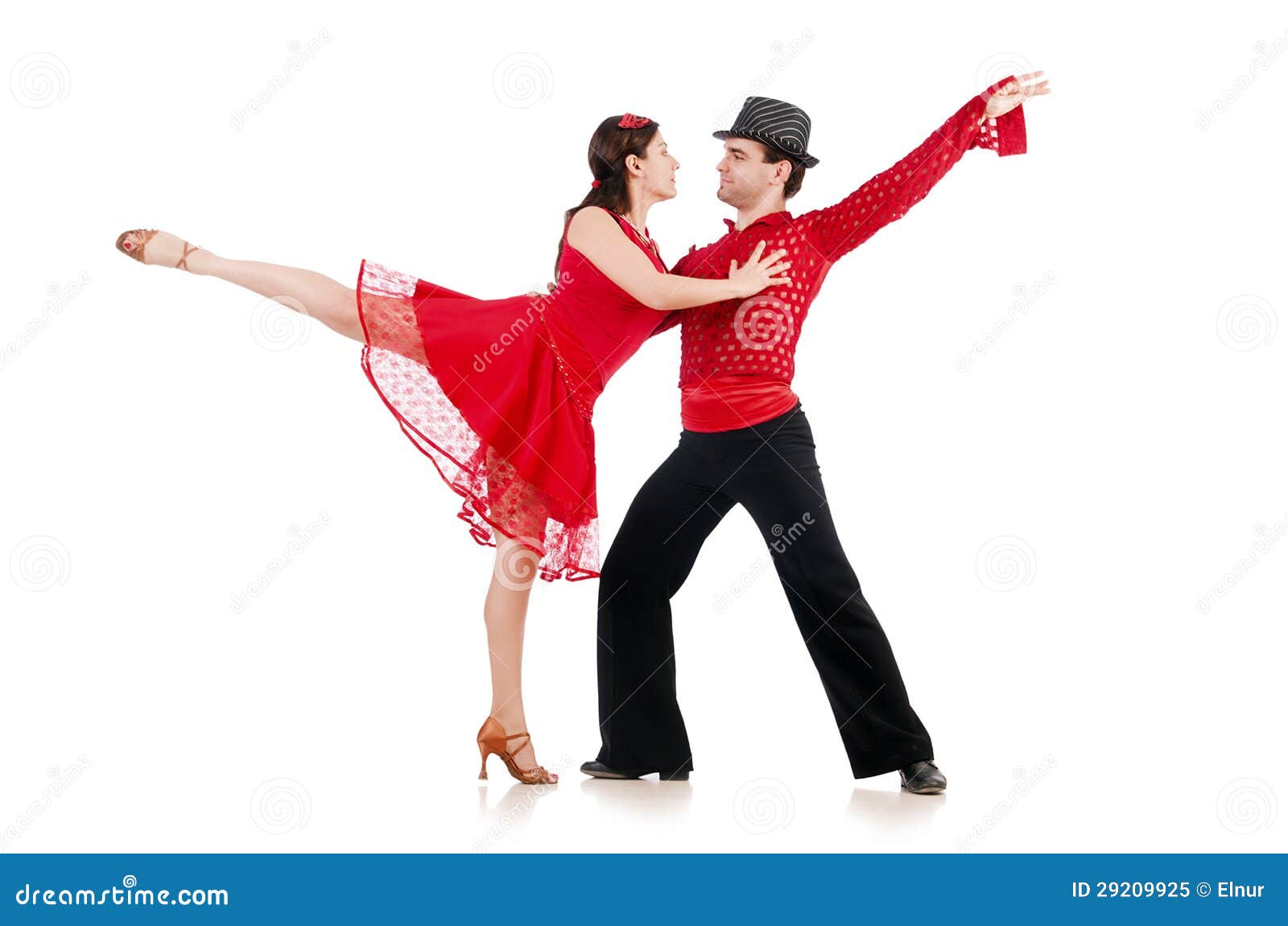 Pair of dancers stock image. Image of adult, couple, beautiful - 29209925