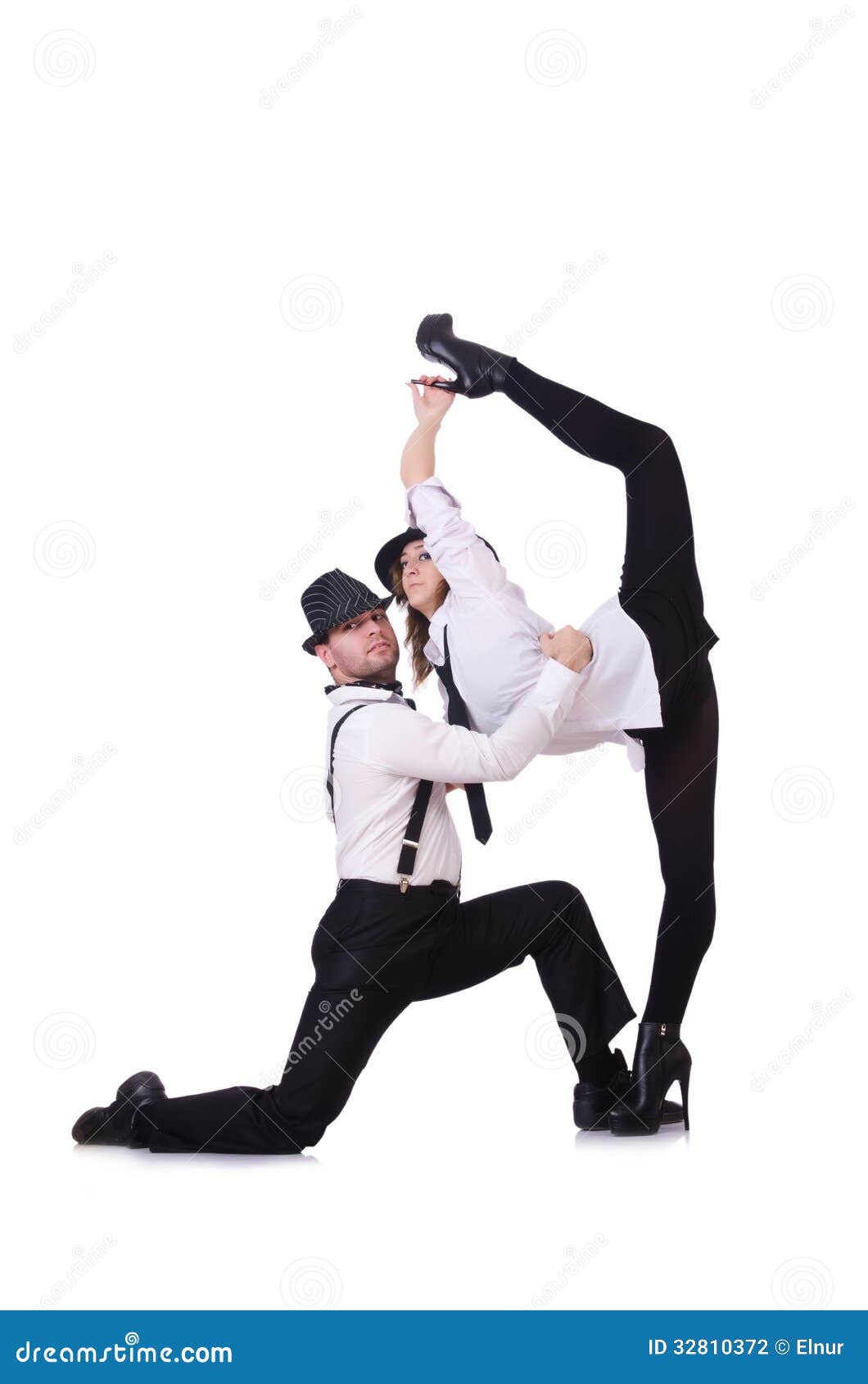 Pair of dancers dancing stock photo. Image of beautiful - 32810372