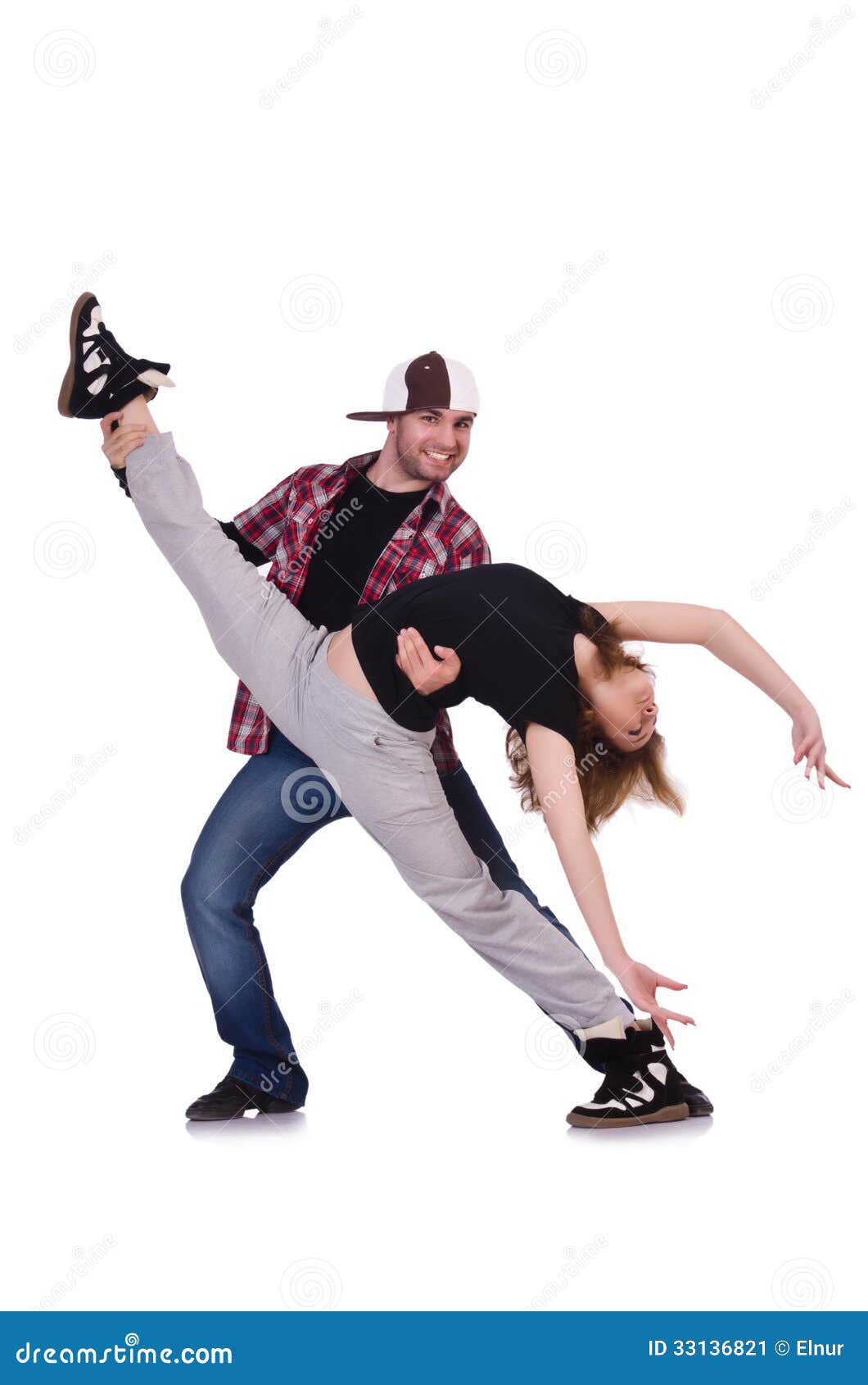 Pair of dancers dancing stock image. Image of fashion - 33136821