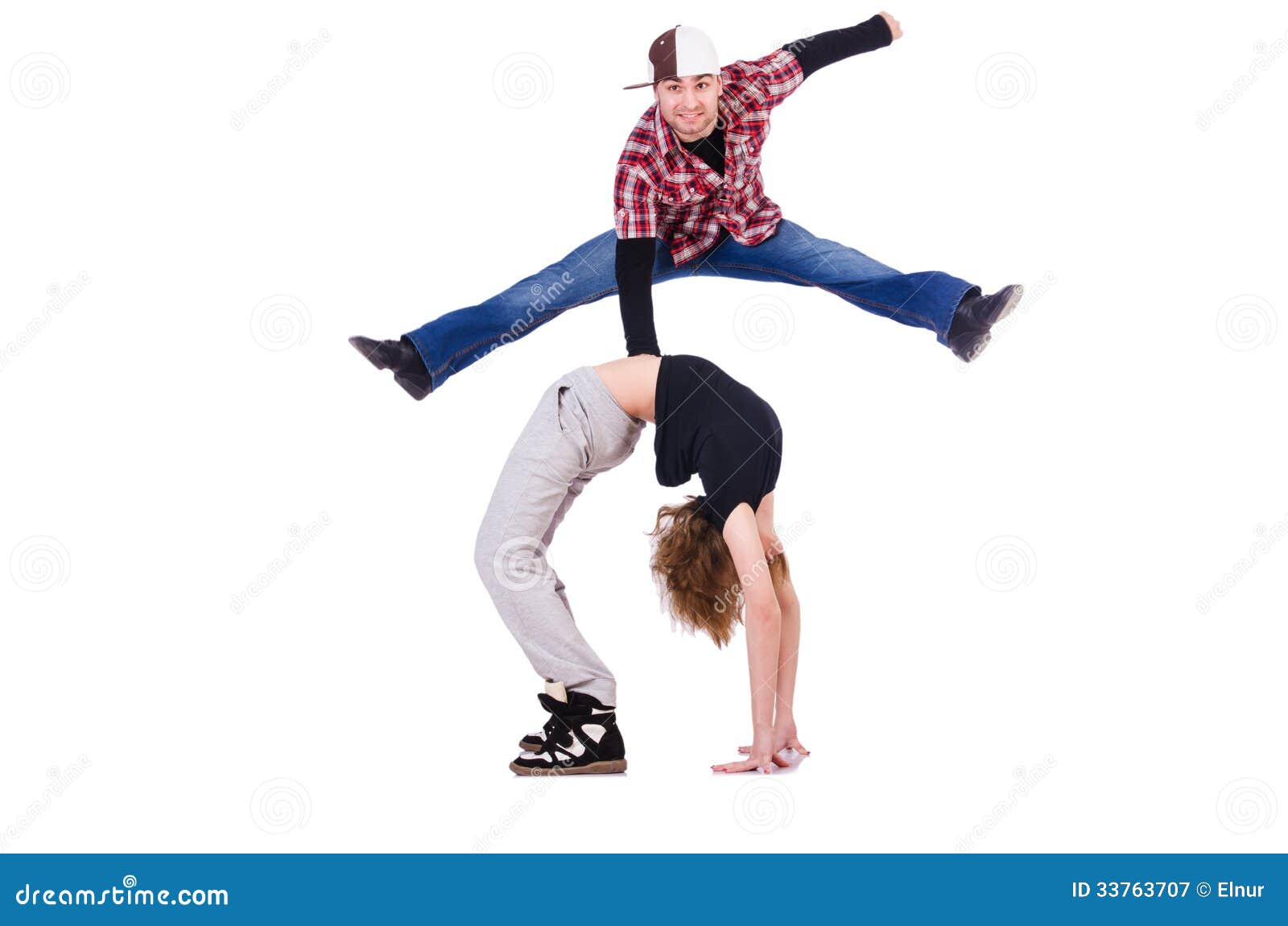 Pair of dancers dancing stock image. Image of action - 33763707