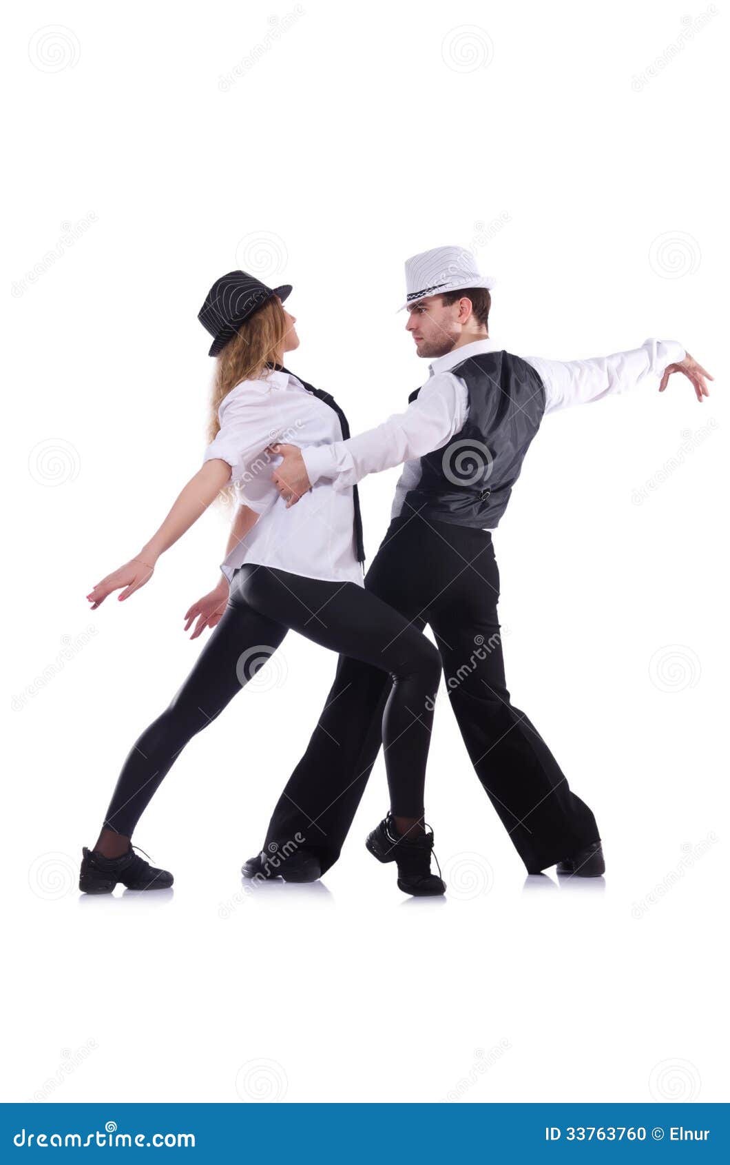 Pair of dancers dancing stock photo. Image of beautiful - 33763760