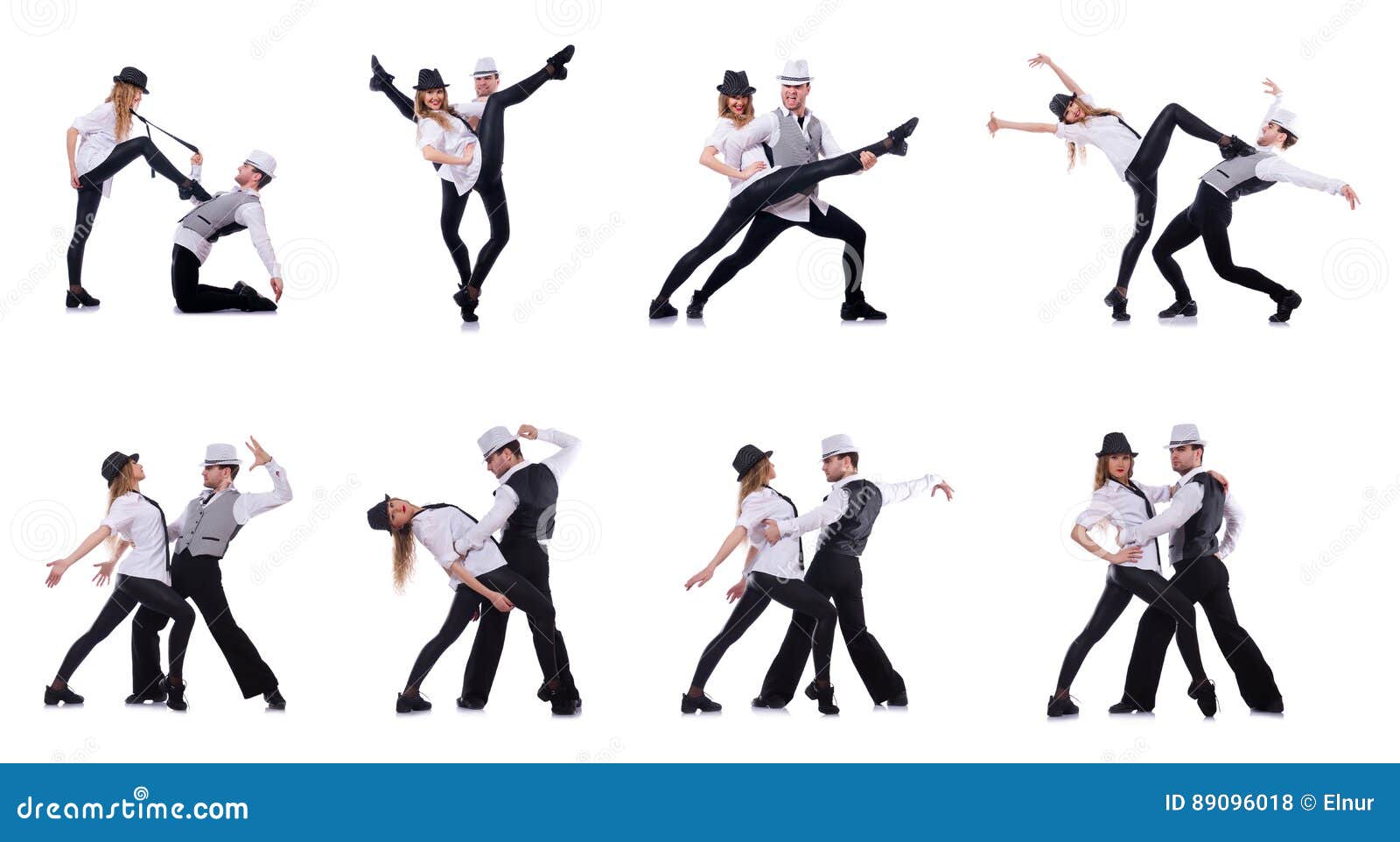 The Pair of Dancers Dancing Modern Dances Stock Photo - Image of ...