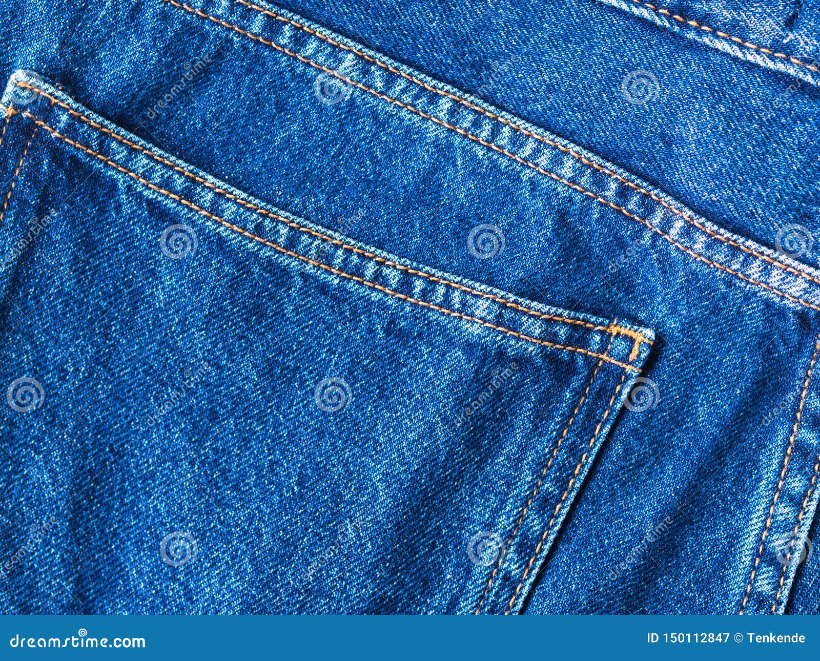 Pair of Denim Jeans on White Background Stock Image - Image of denim ...