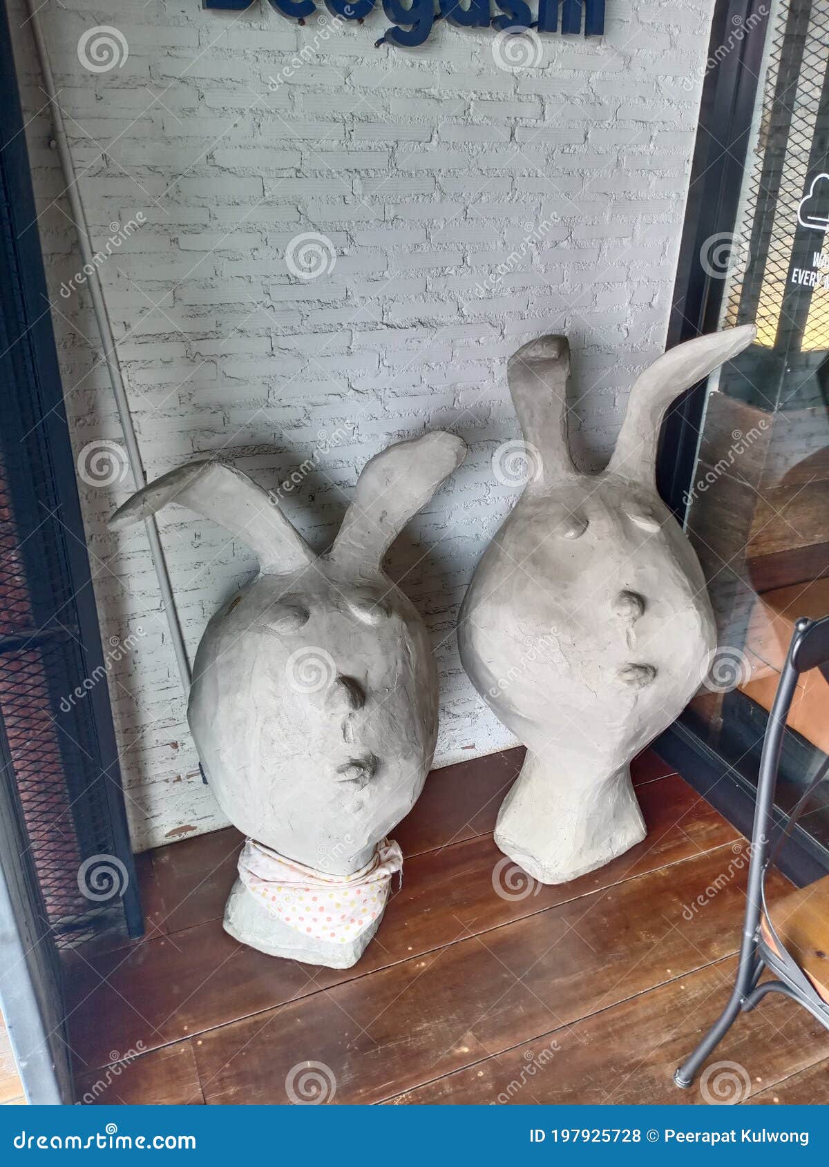 A Pair of Double-headed Rabbit Sculptures Editorial Stock Photo - Image ...