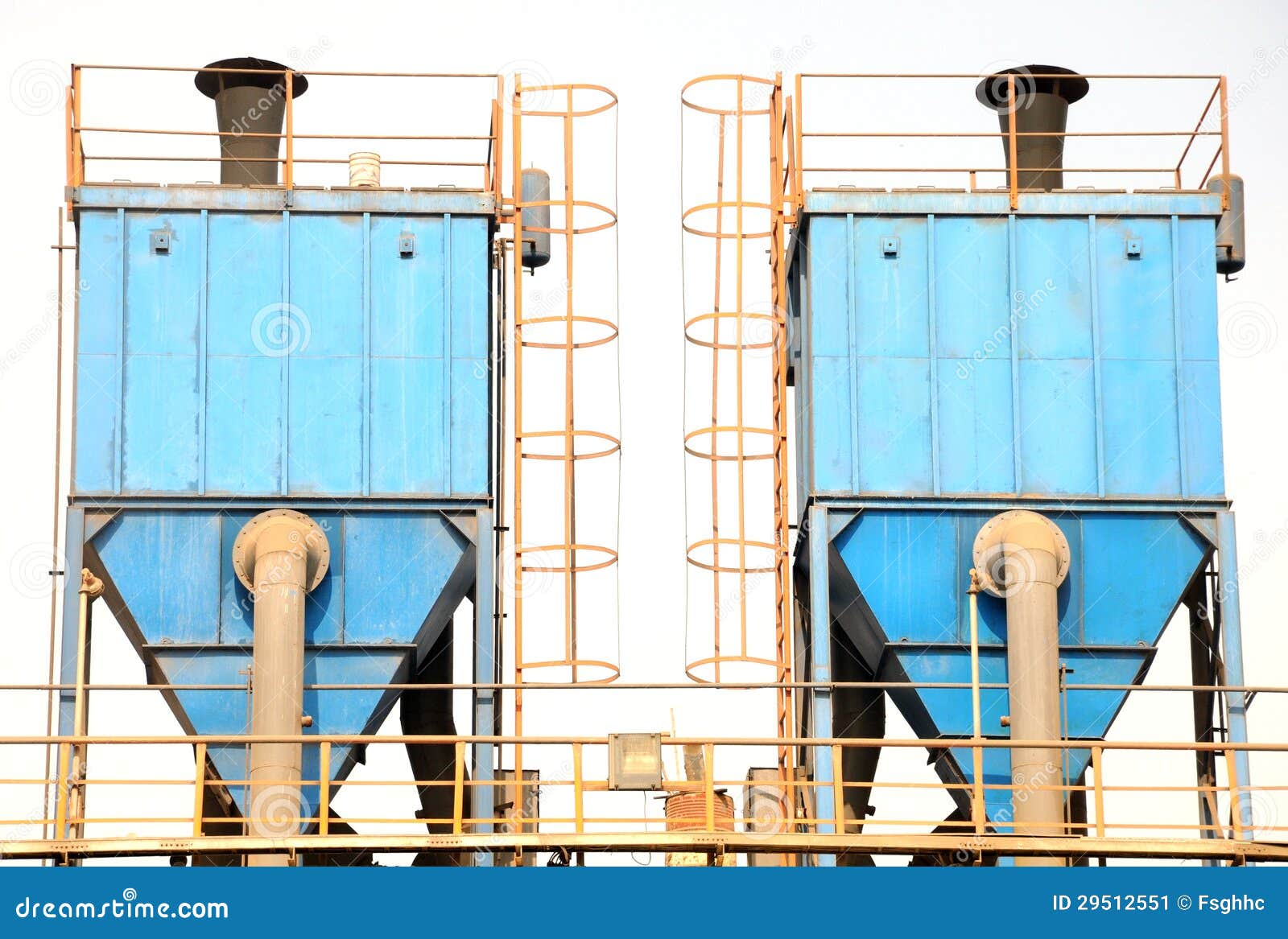 A Pair of Blue Dust Collectors Stock Image - Image of protection ...
