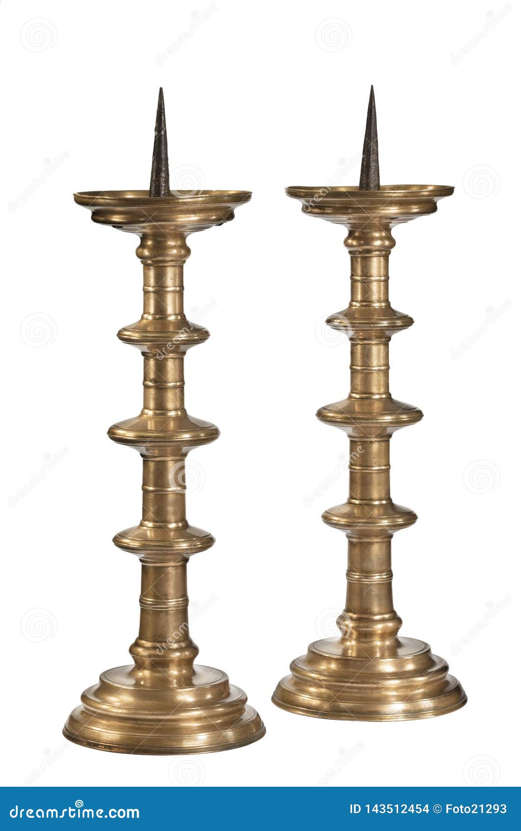 Old Brass Candlesticks Stock Photography | CartoonDealer.com #44341304