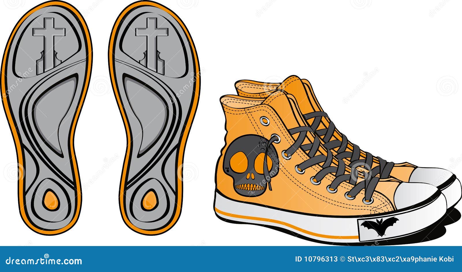 Pair Of Fancy Shoes Cartoon Vector | CartoonDealer.com #10796313
