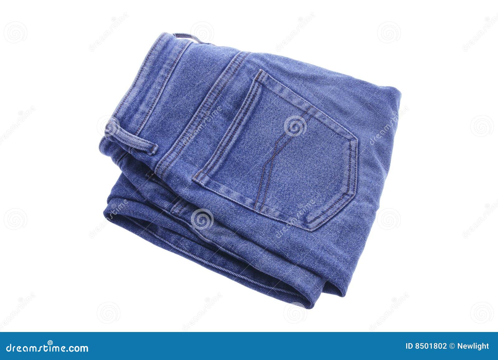 Pair of Folded Denim Jeans stock photo. Image of clothing - 8501802