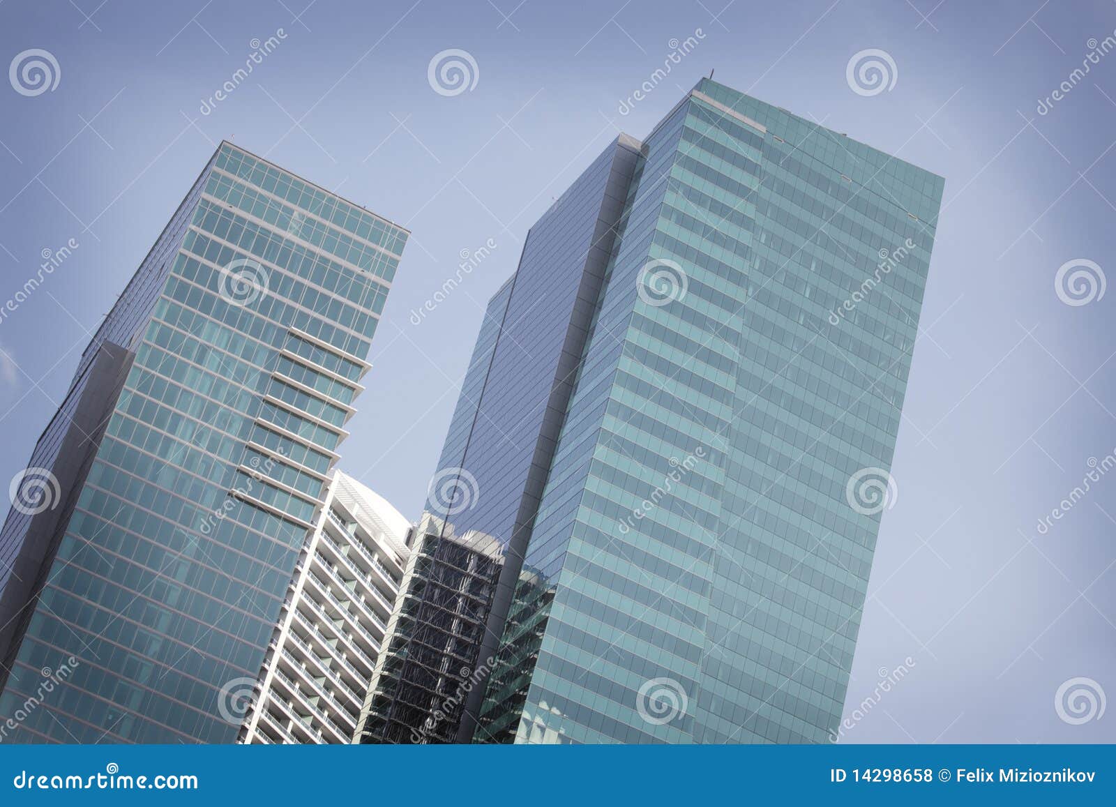Pair of Generic Office Building Stock Photo - Image of design ...